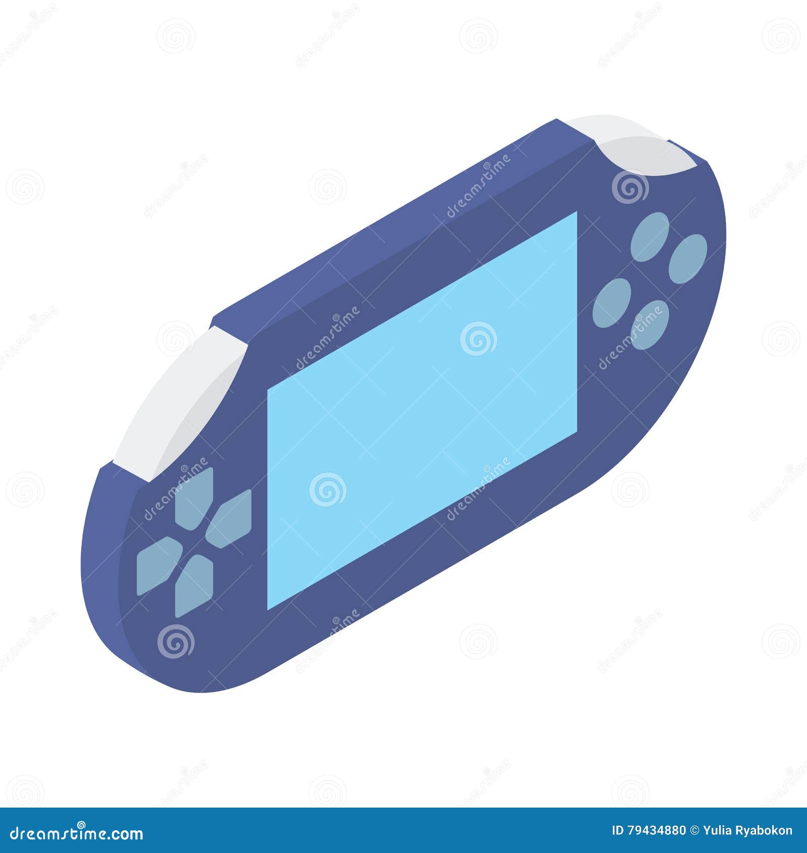 Handheld Game Console. Electronic Game With The Screen, Buttons ...