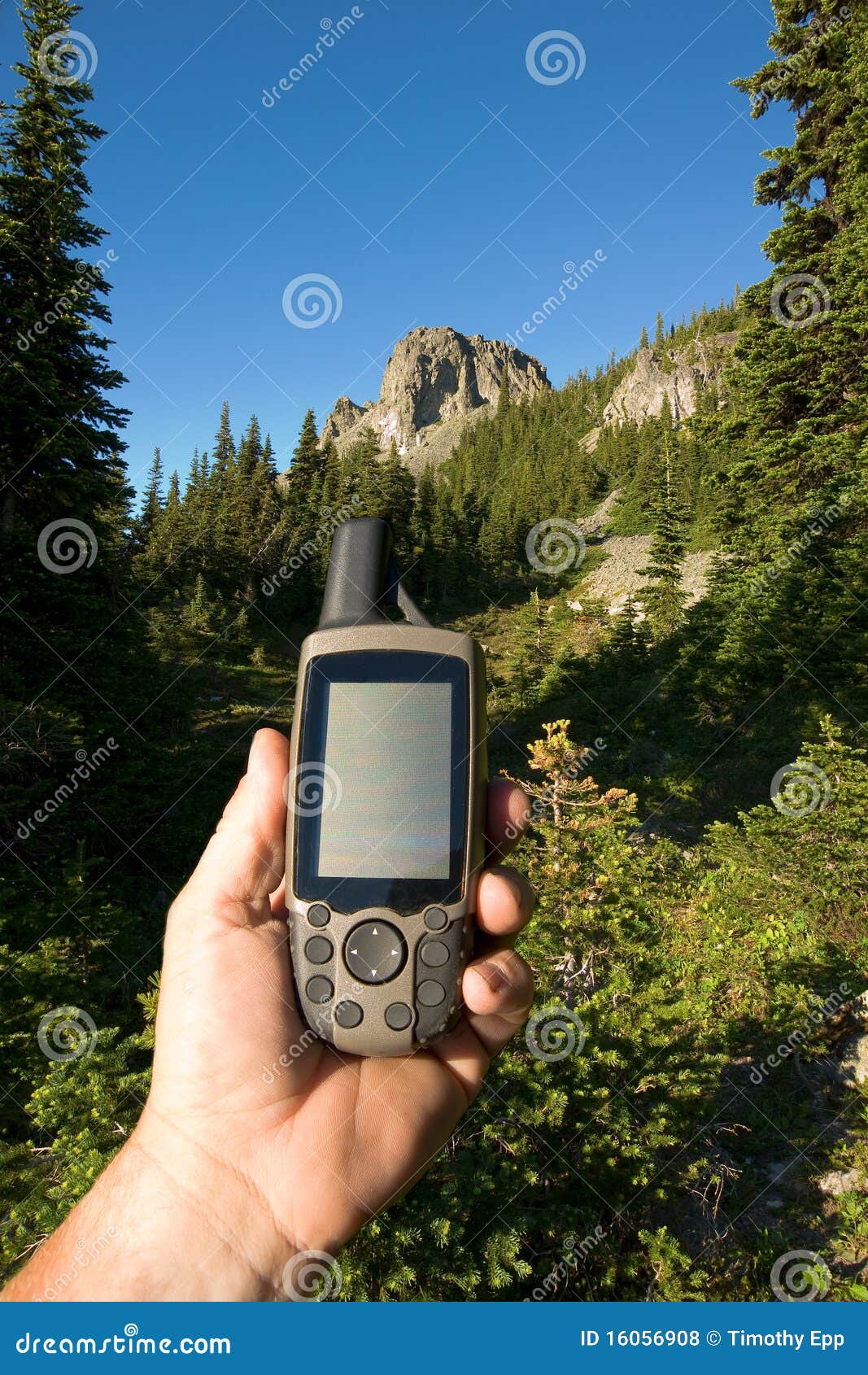 Handheld GPS stock photo. Image of scenic, buttons, mountain - 16056908