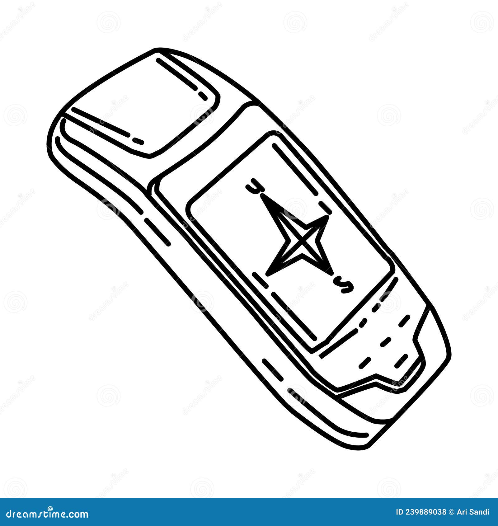 Handheld GPS Icon. Doodle Hand Drawn or Outline Icon Style Stock Vector ...