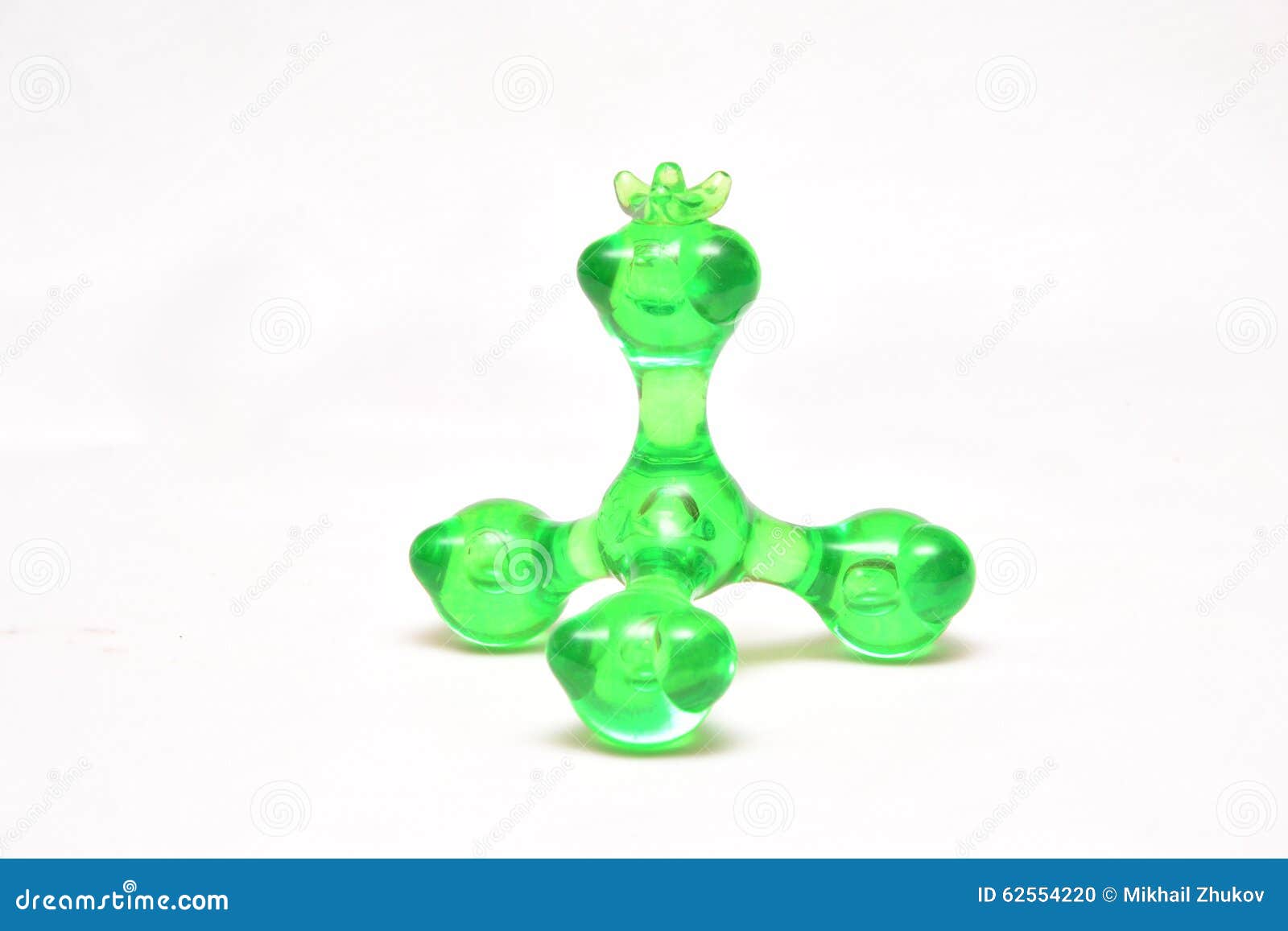 Handheld,green massager. stock photo. Image of treatment - 62554220
