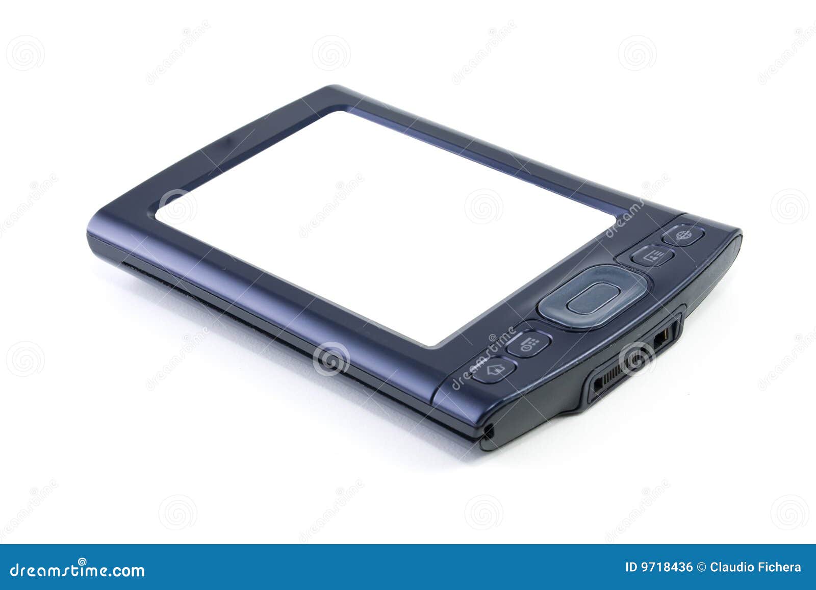 Handheld with Isolated Display Stock Photo - Image of device, computer ...