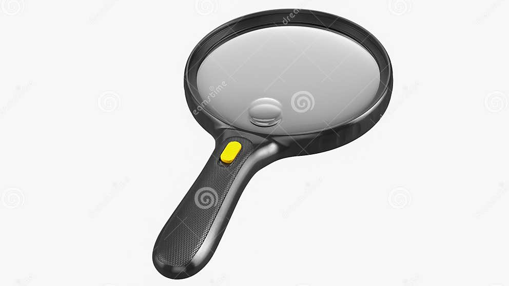 Handheld Magnifying Glass with Textured Grip Handle Stock Photo - Image ...
