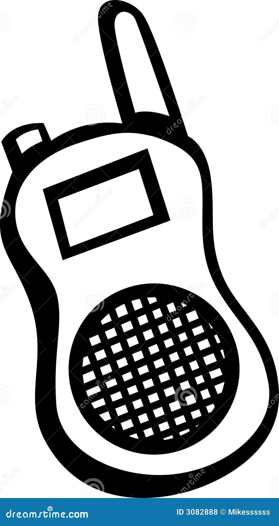 Handheld Radio Transceiver Vector Illustration Stock Vector ...