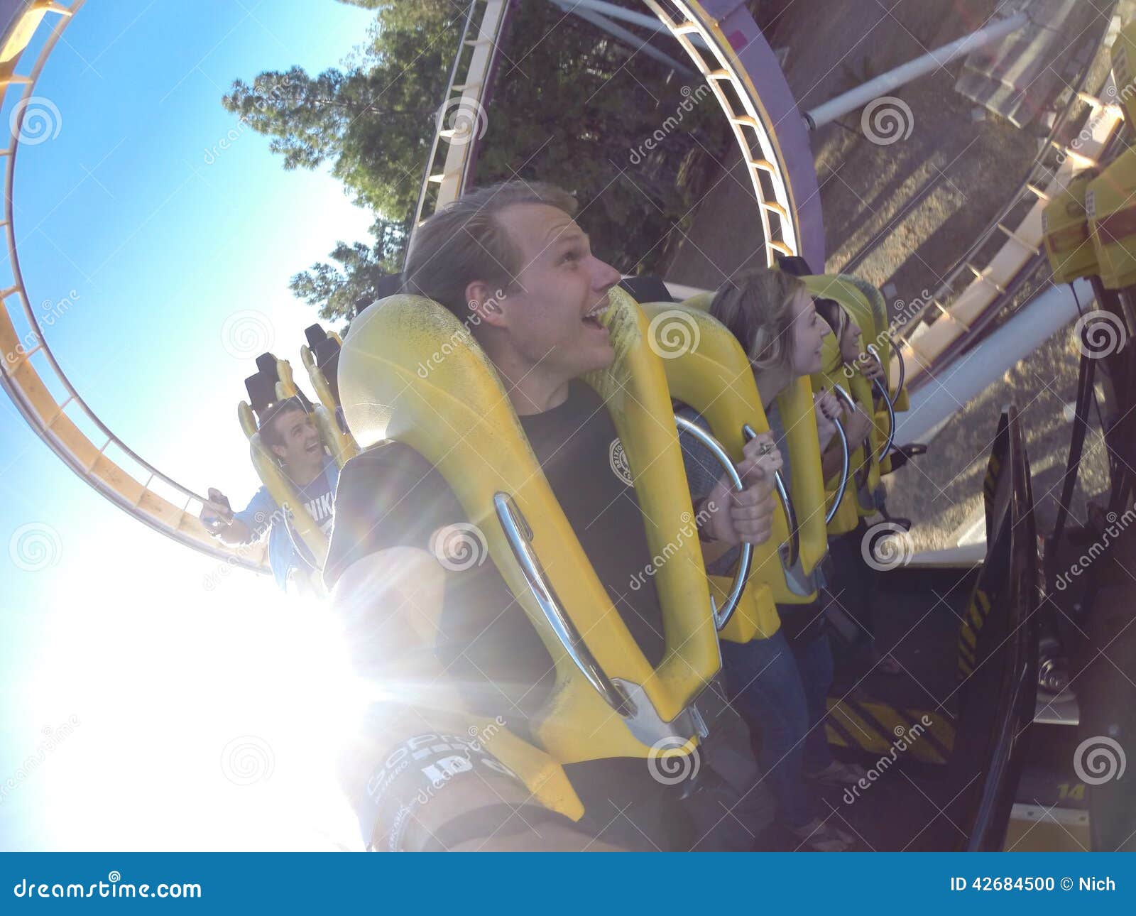 Handheld Roller Coaster Ride with Friends Editorial Image - Image of ...