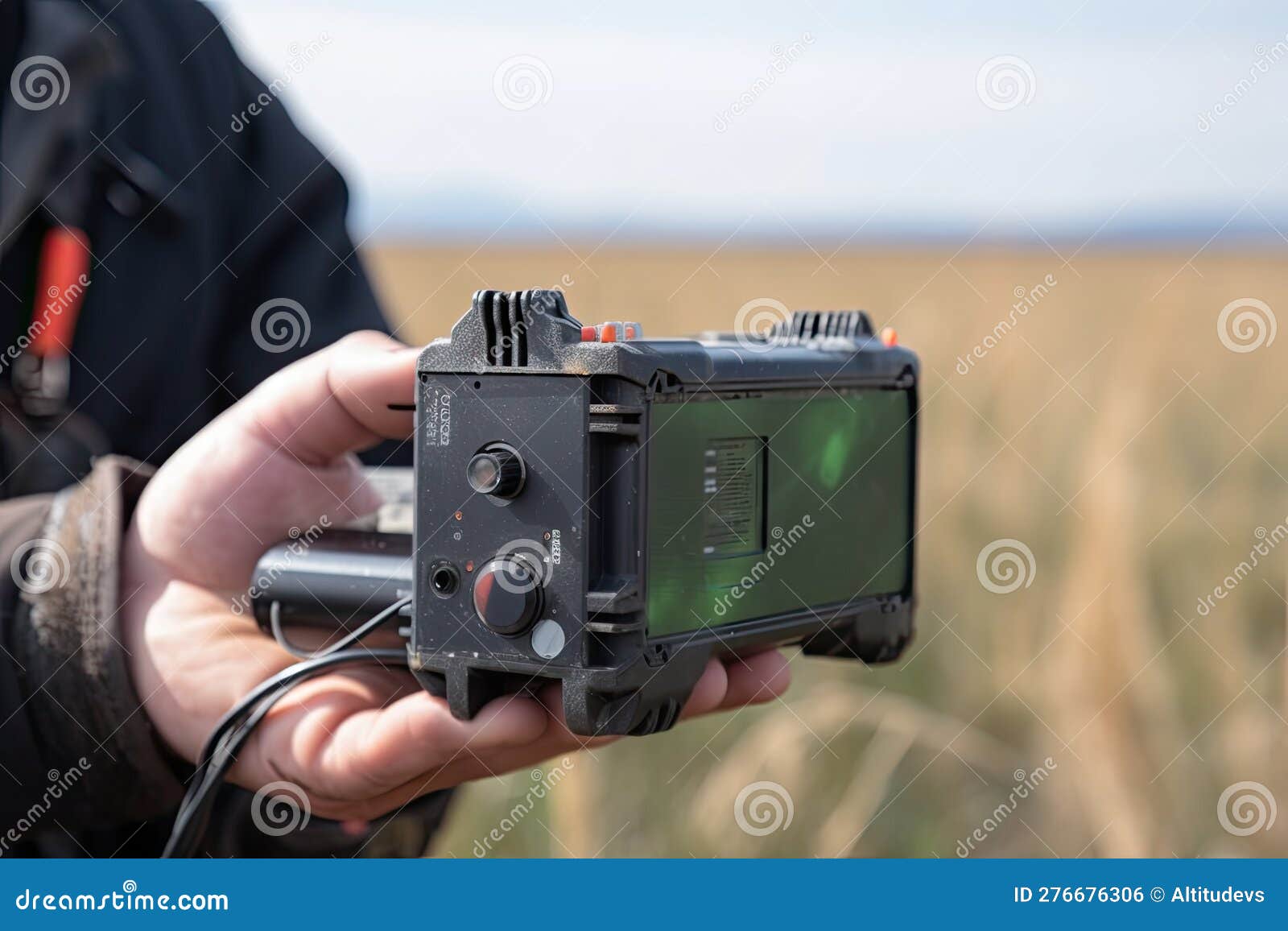 Handheld Spectrometer, Ready for Field Research Stock Illustration ...