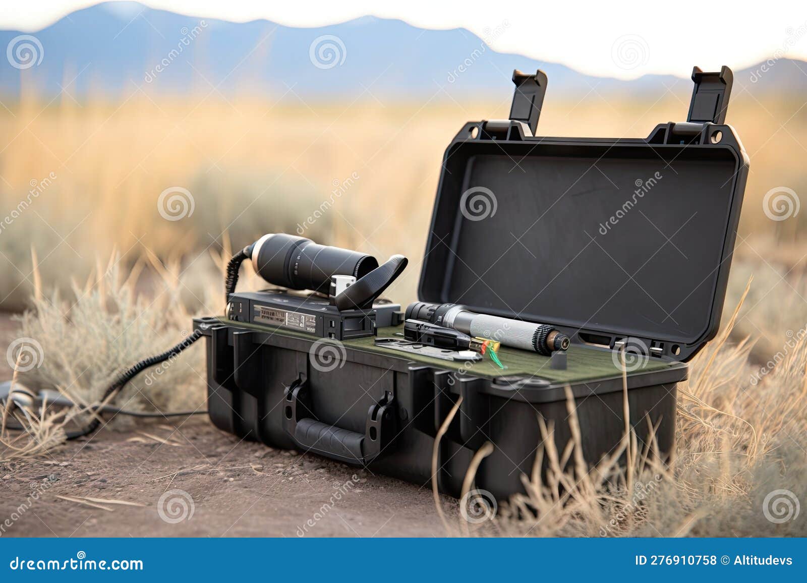 Handheld Spectrometer, Ready for Field Research Stock Illustration ...