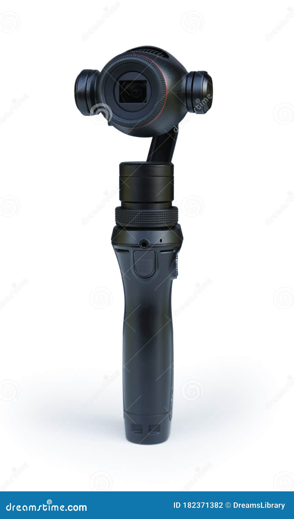 Handheld Stabilizing Camera 4K Isolated on White Background Stock Photo ...