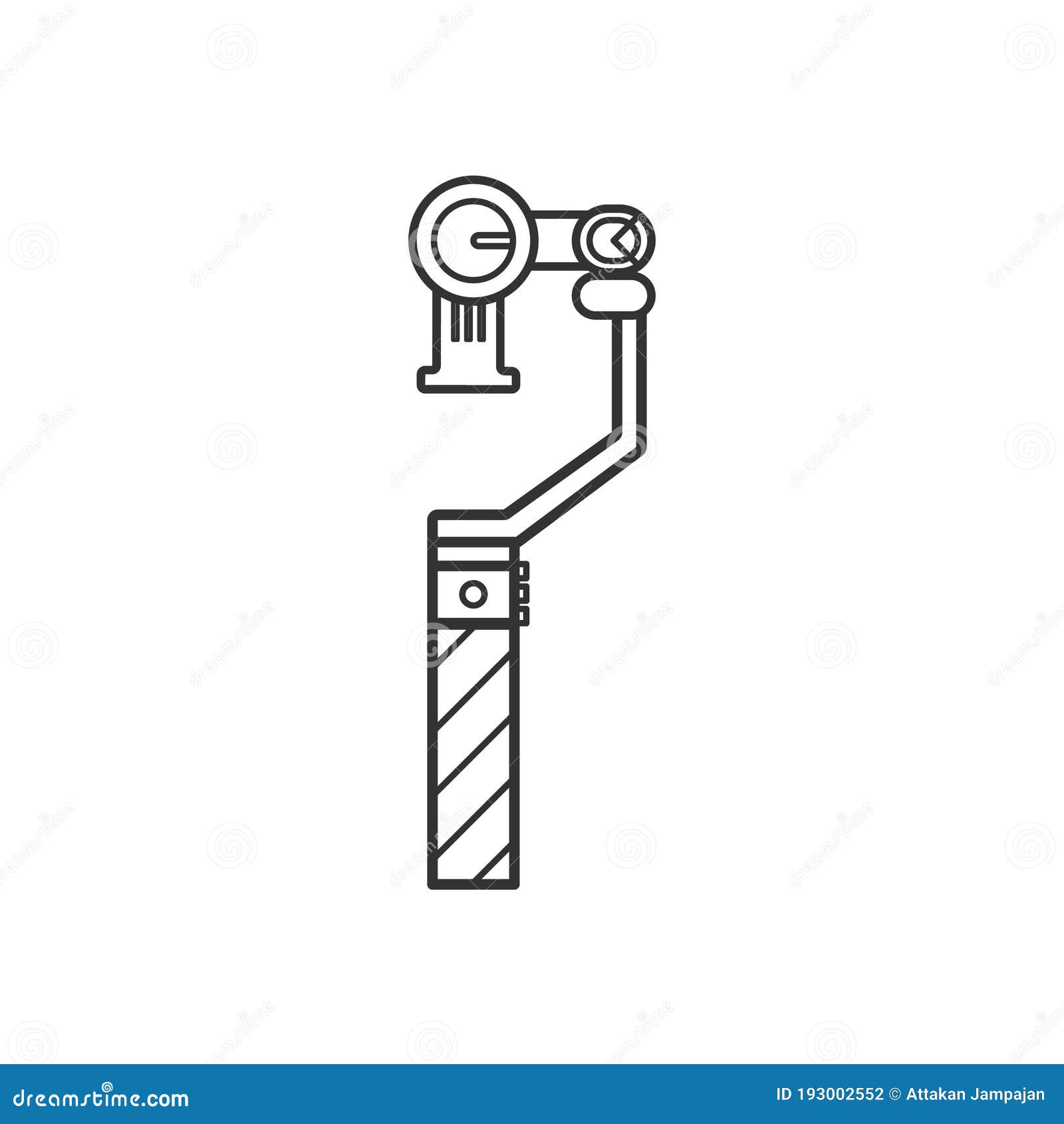 Handheld Steadicam Camera Stabilizer Icon,Flat Design Element Stock ...