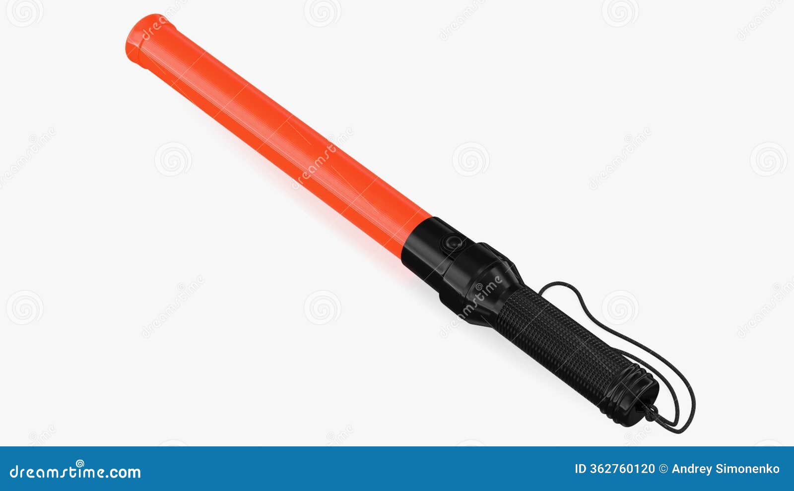 Handheld Traffic Control Baton with Wrist Strap Stock Photo - Image of ...