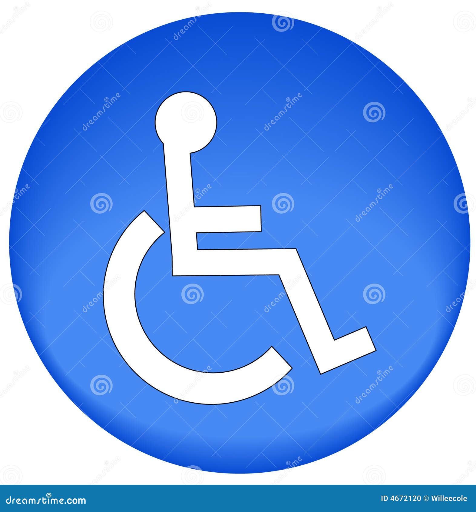 Handicap button stock vector. Illustration of internet - 4672120