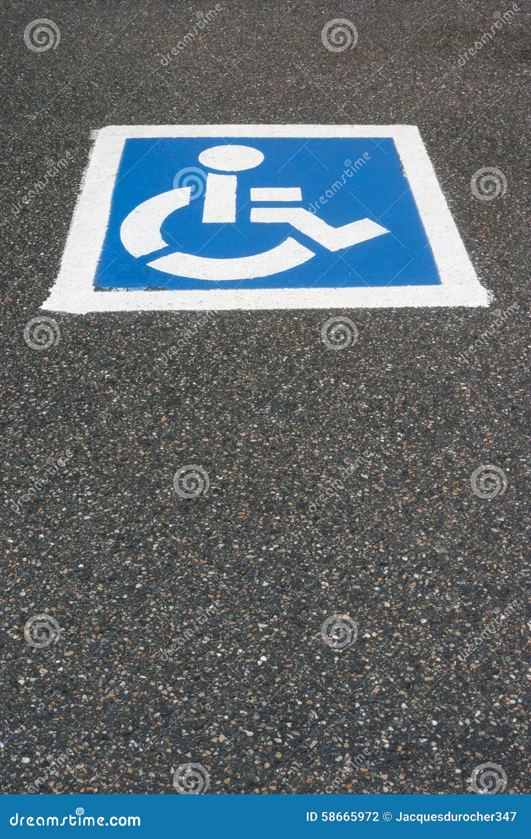 Handicap, Disabled Parking Sign Painted on the Asphalt Stock Photo ...