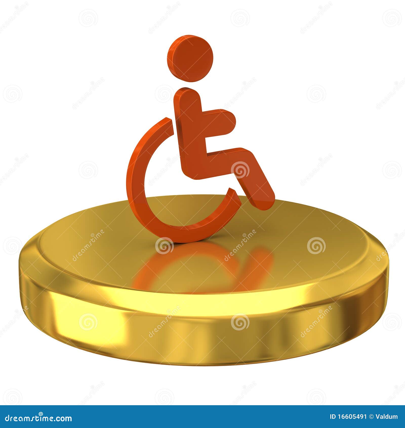 Handicap on gold podium stock illustration. Illustration of gold - 16605491