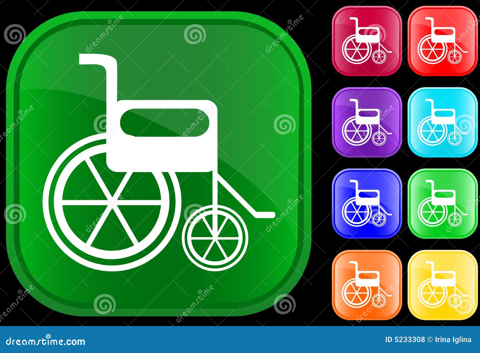 Handicap icon stock vector. Illustration of emergency - 5233308