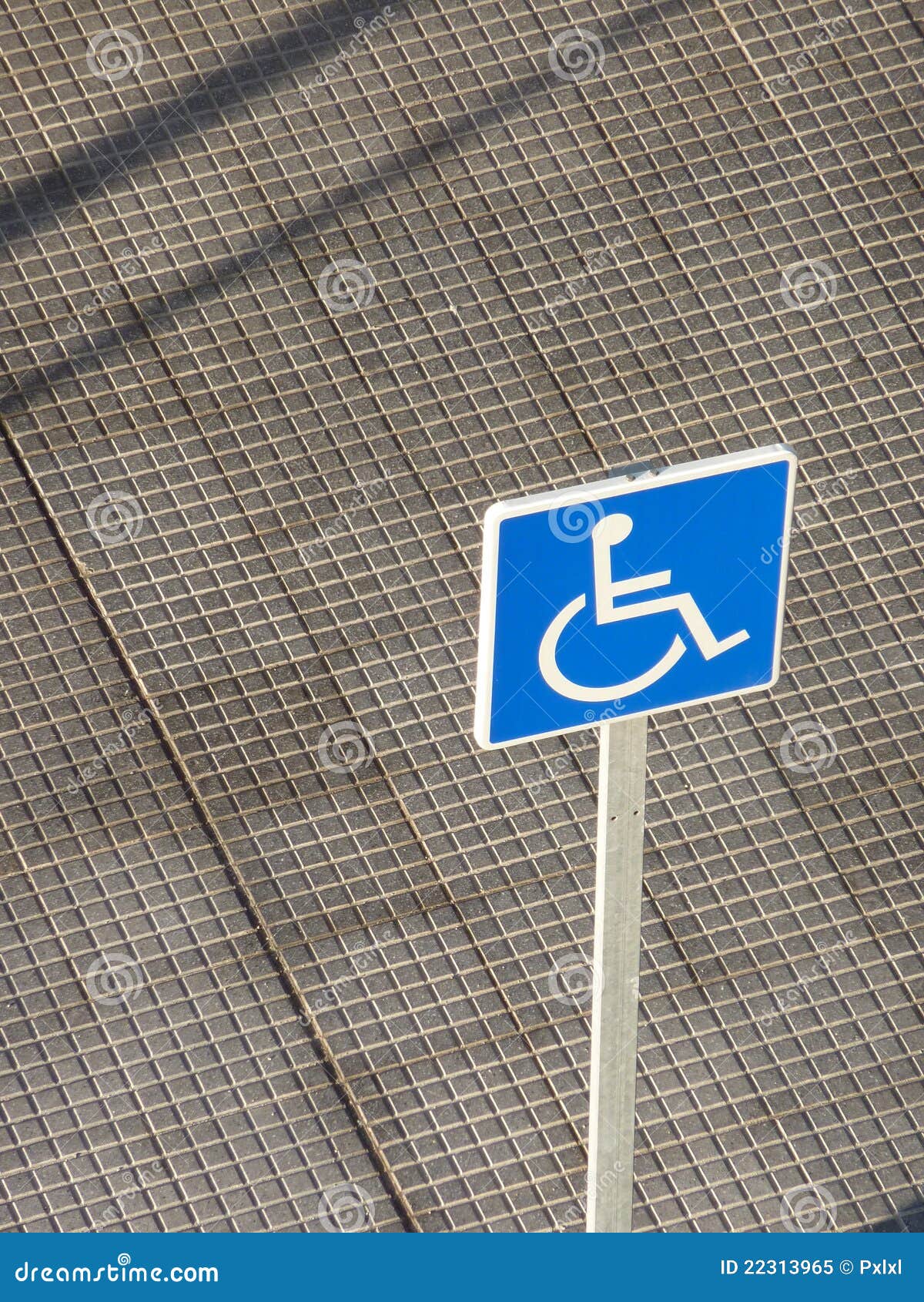 Pavement Handicap Symbol And Wheelchair In The Hospital Royalty-Free ...