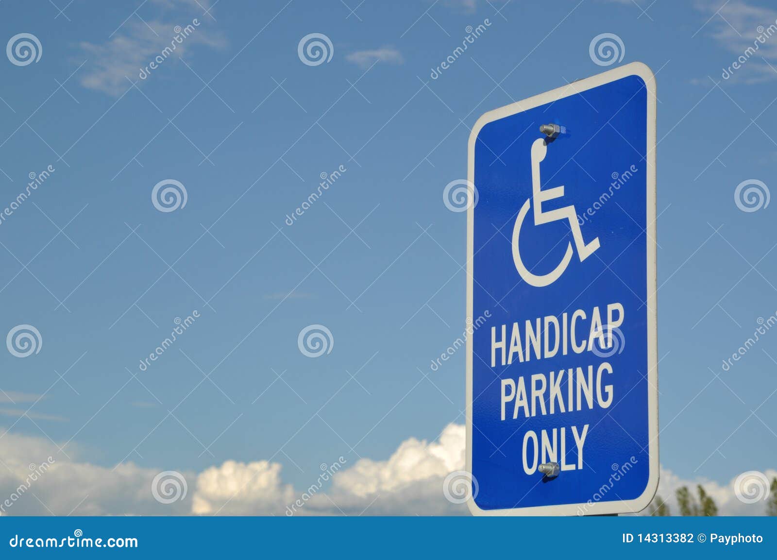 Handicap parking only sign stock photo. Image of help - 14313382