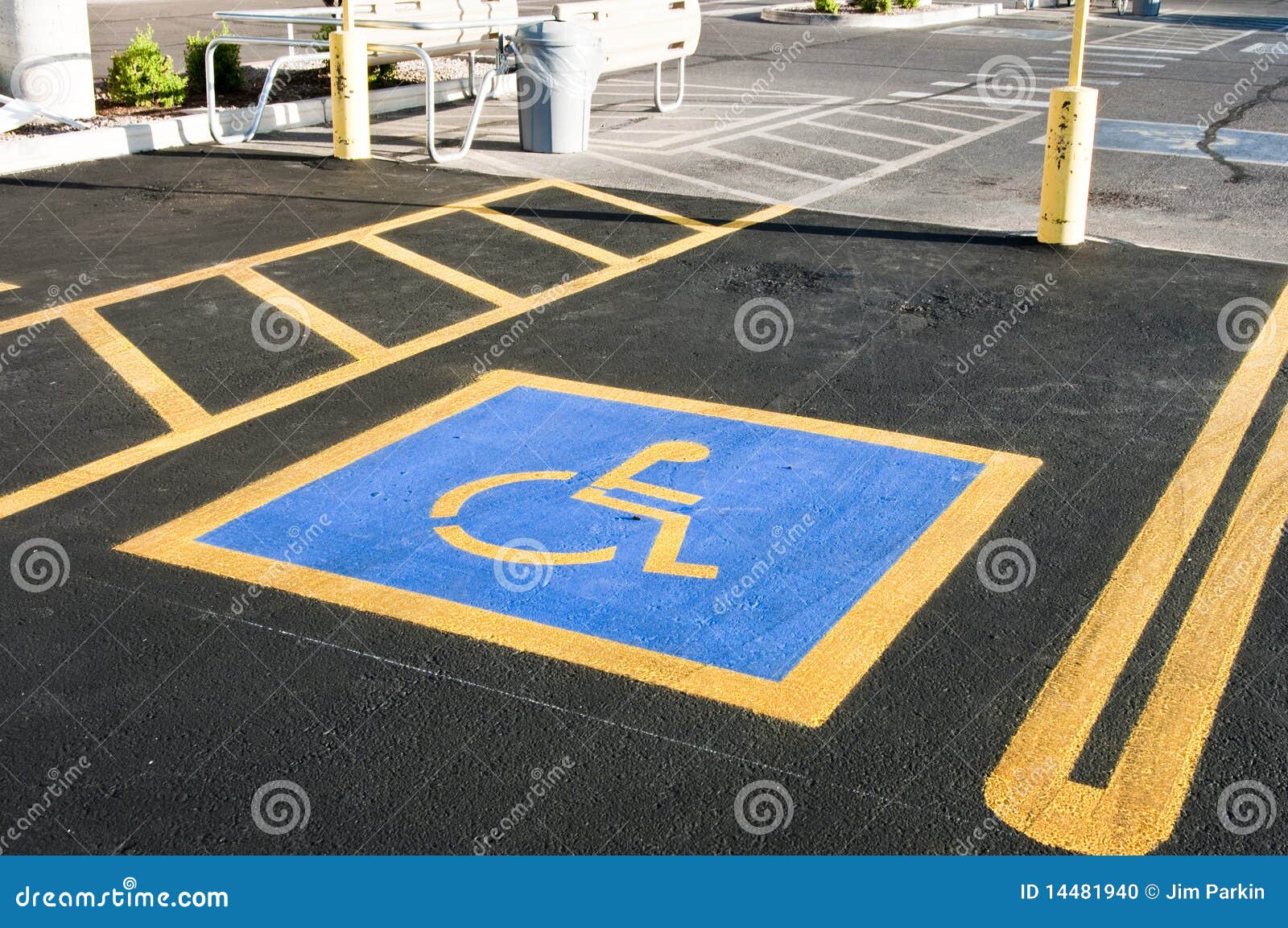 Handicap parking space stock photo. Image of space, asphalt - 14481940
