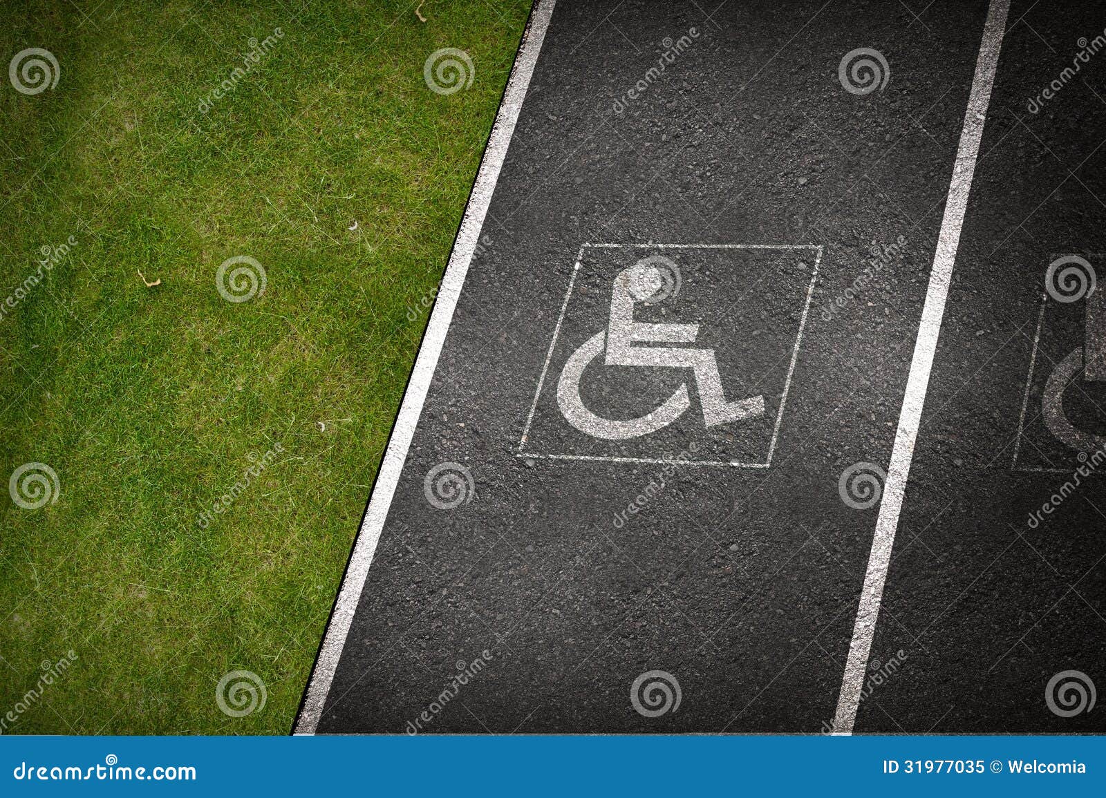 Handicap Parking Spot stock image. Image of traffic, garage - 31977035