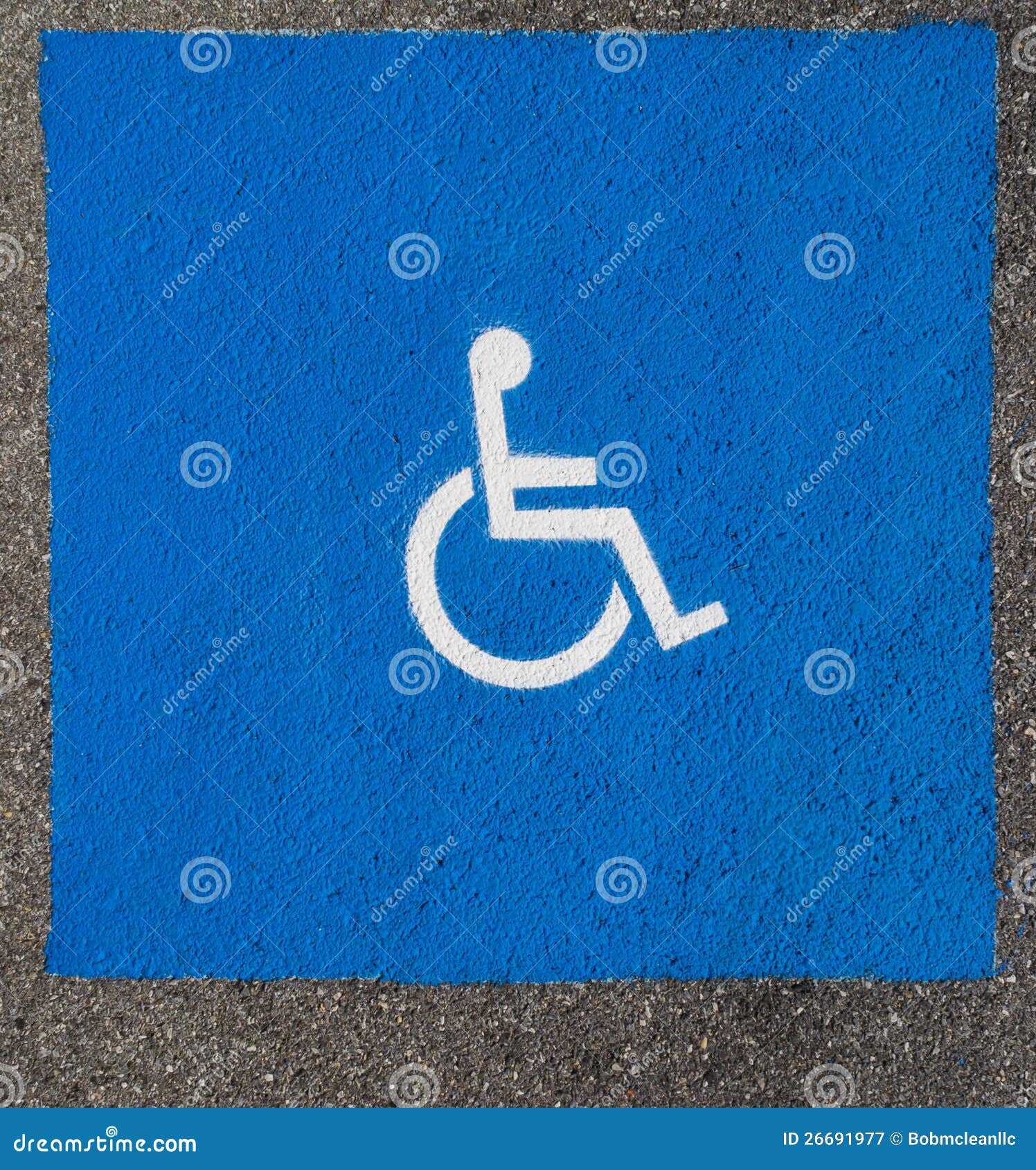 Handicap Parking Spot Symbol Stock Image - Image of handicapspace ...