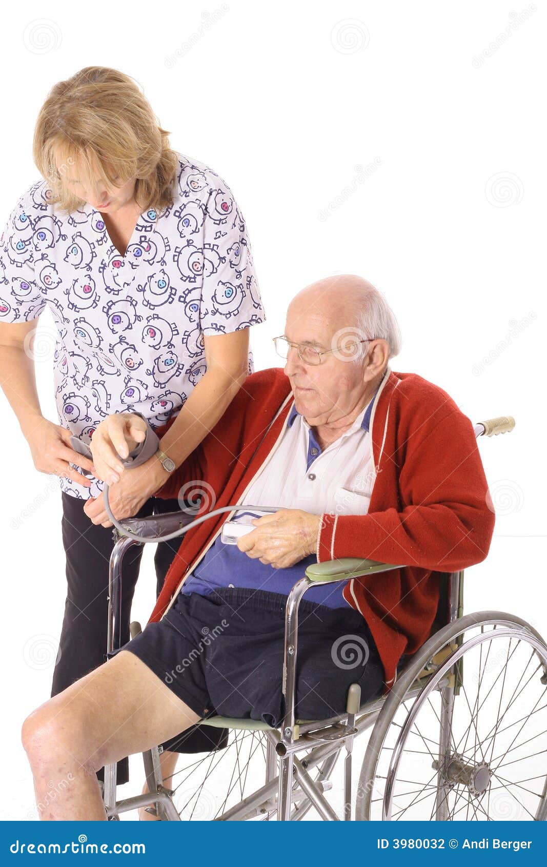 Handicap patient and nurse stock photo. Image of help - 3980032