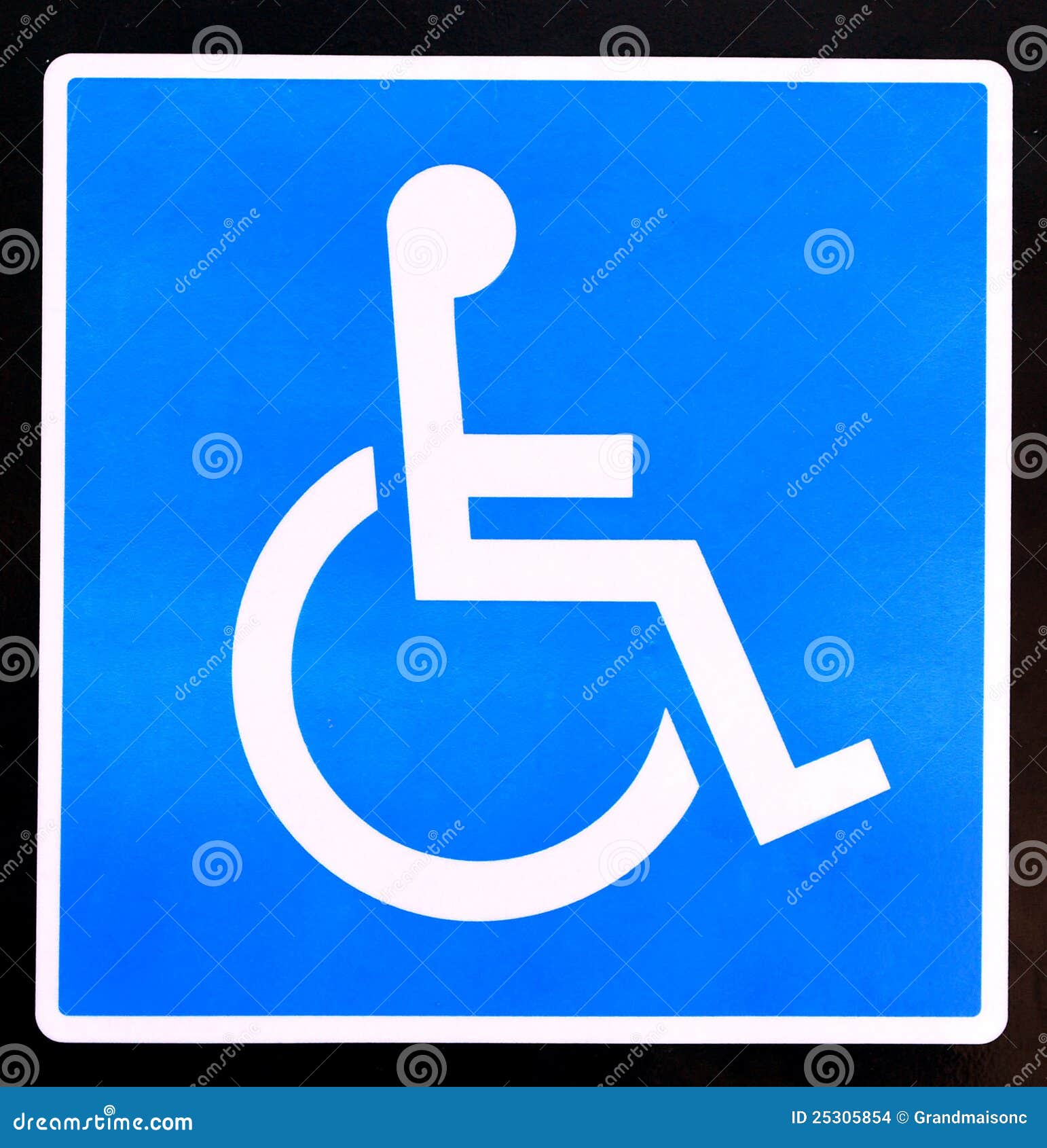 Handicap sign stock photo. Image of symbol, traffic, sign - 25305854