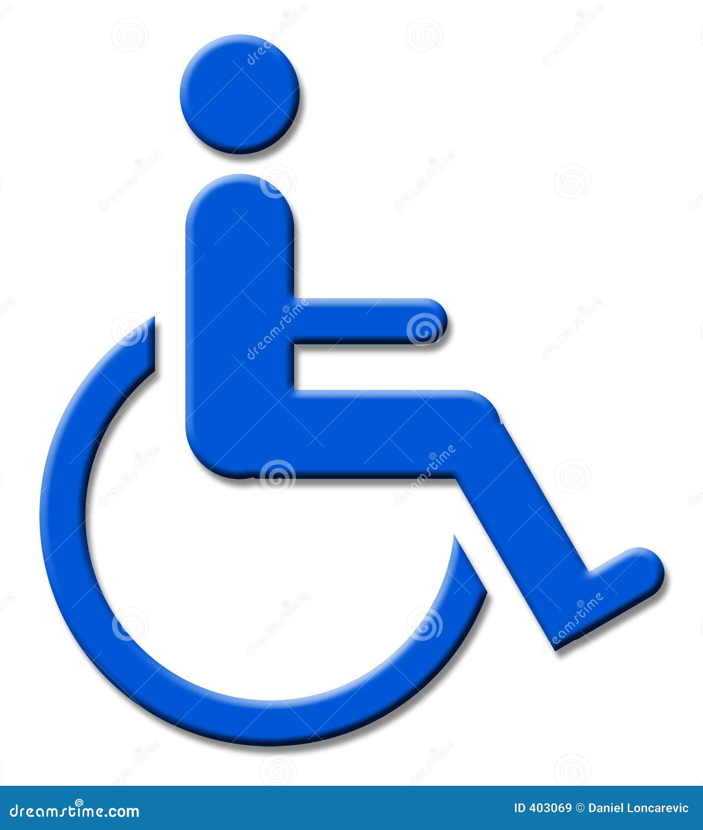 Handicap sign stock illustration. Illustration of symbol - 403069