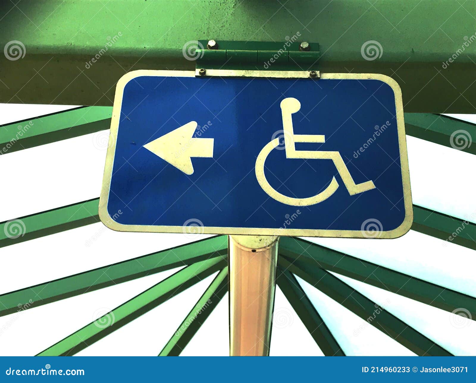 Handicap sign stock image. Image of sign, pointing, wheelchair - 214960233