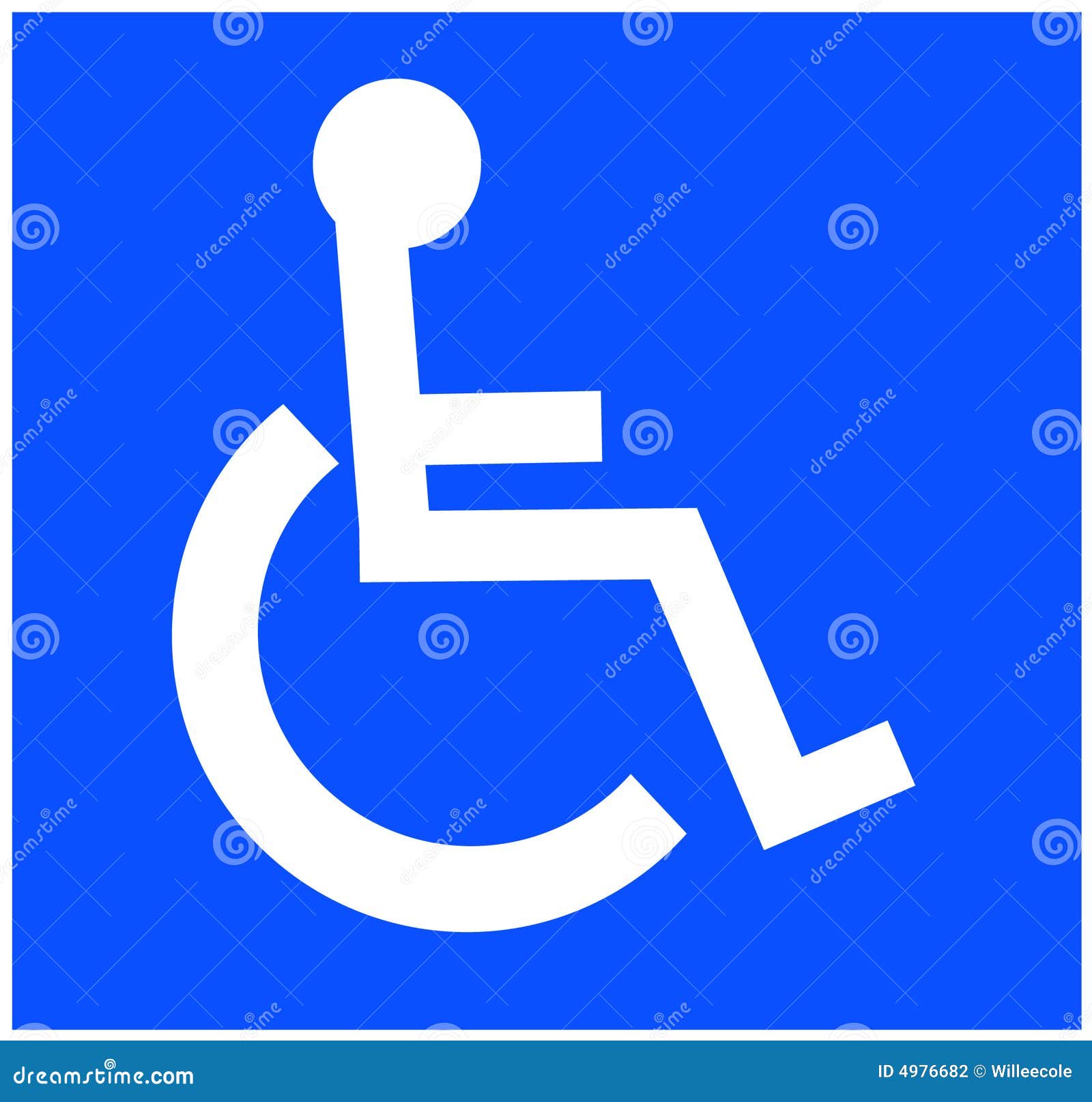 Handicap symbol stock vector. Illustration of life, patient - 4976682