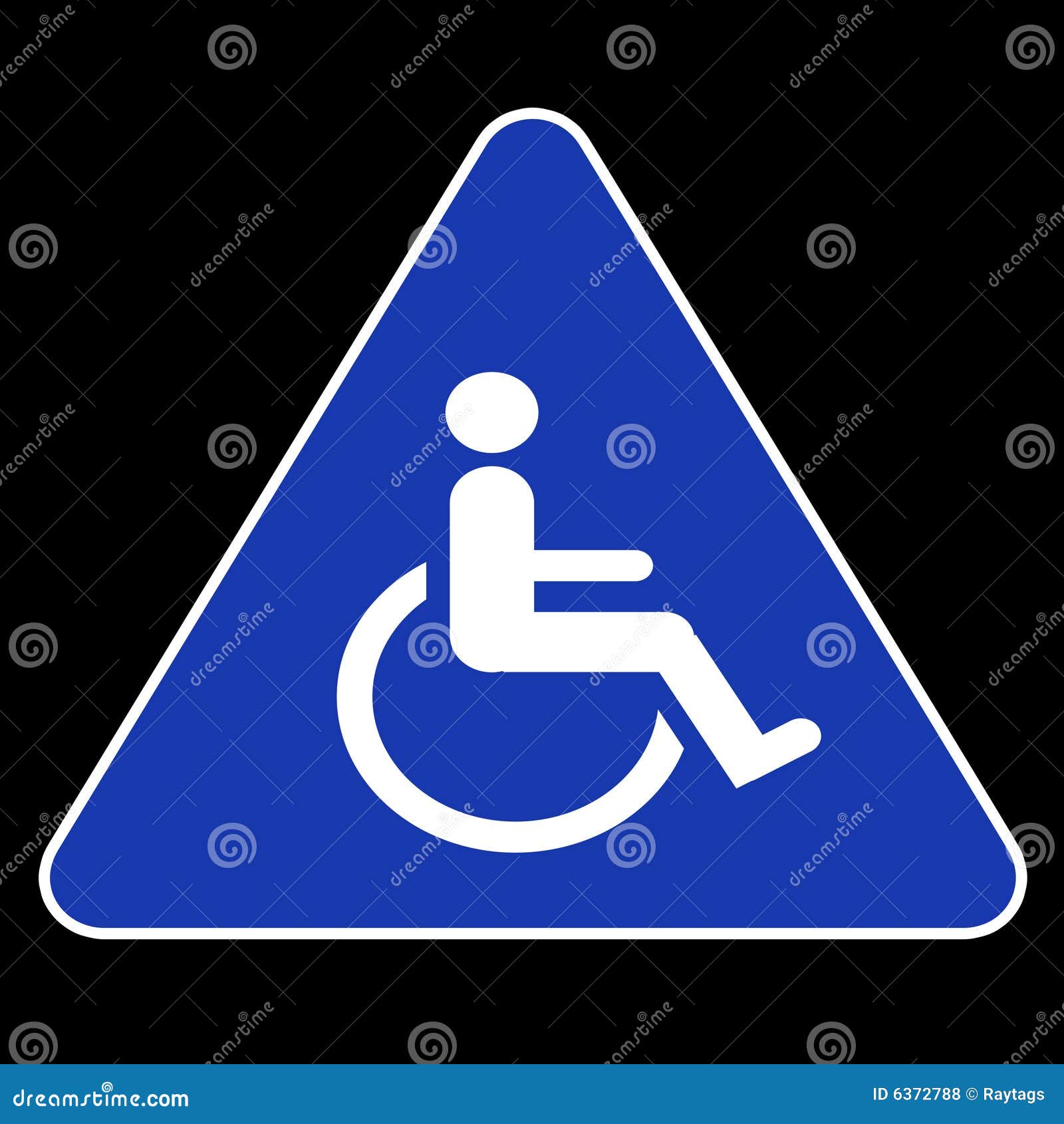 Handicap Symbol stock illustration. Illustration of life - 6372788
