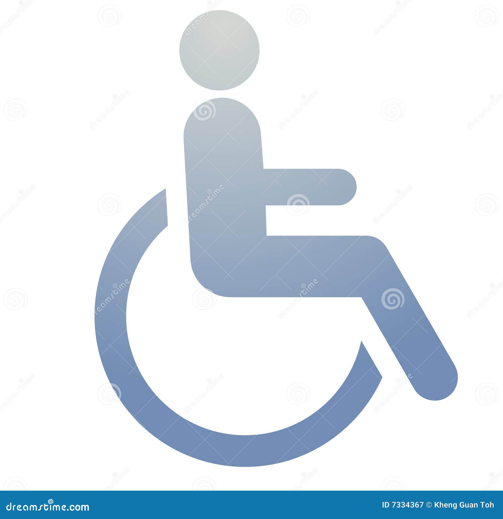 Handicap symbol stock vector. Illustration of clip, wheelchair - 7334367