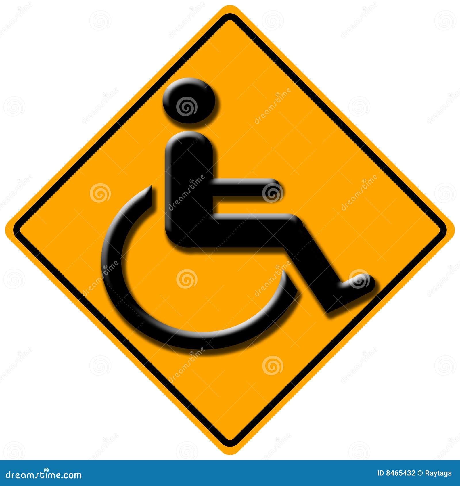 Handicap Symbol stock illustration. Illustration of signage - 8465432