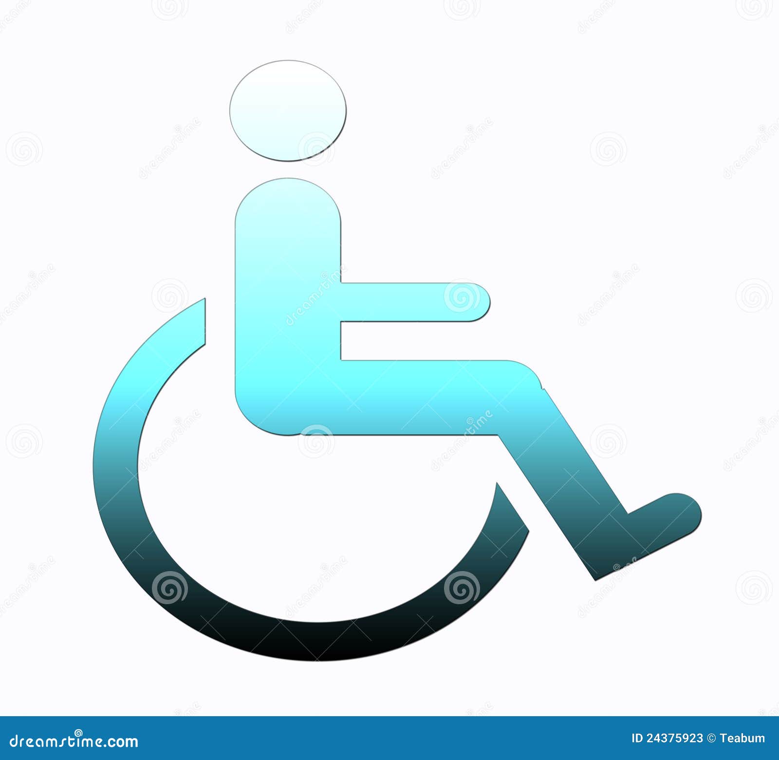 Handicap Symbol, Disabled Sign Stock Illustration - Illustration of ...