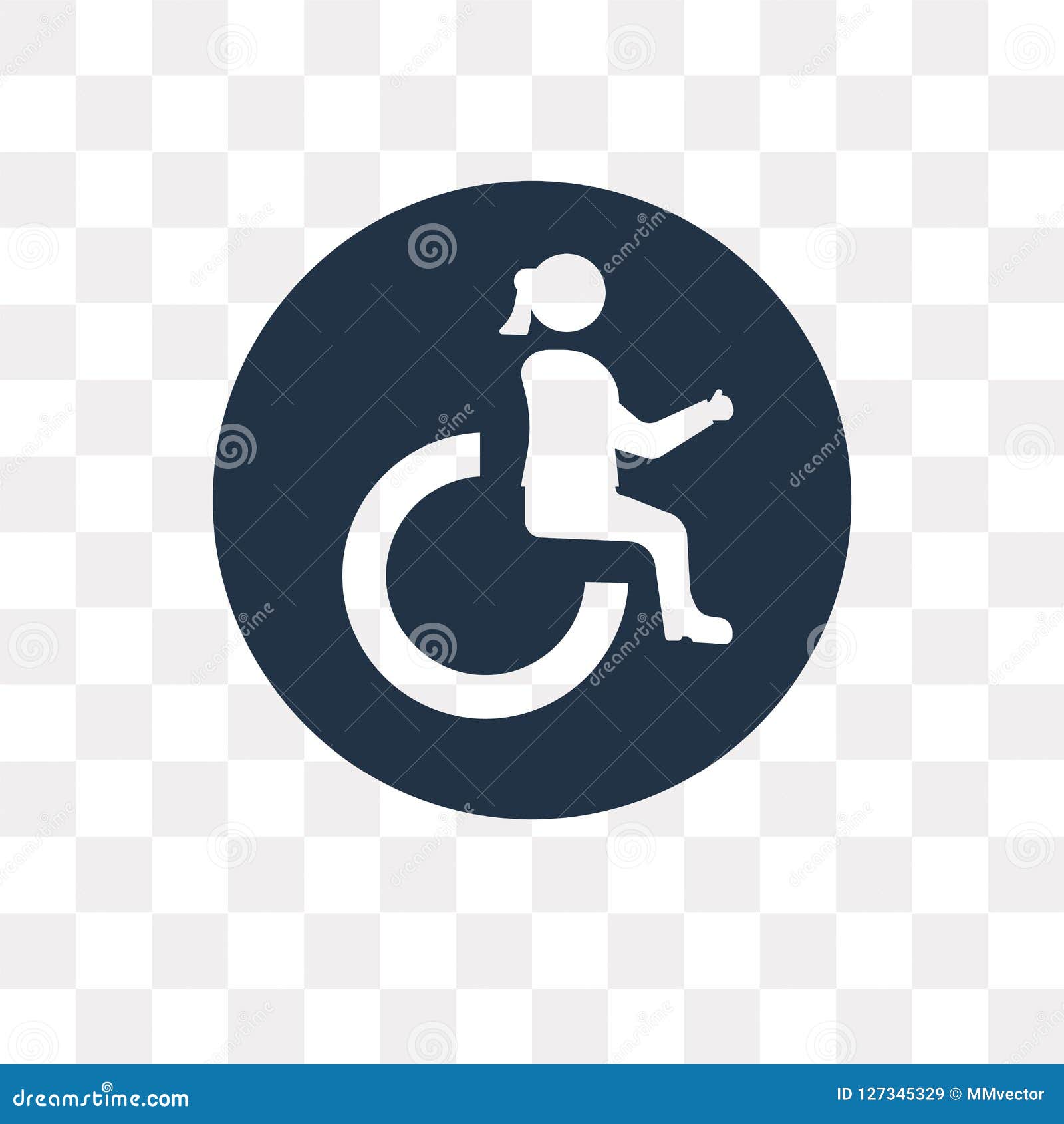 Handicap Vector Icon Isolated on Transparent Background, Handicap ...