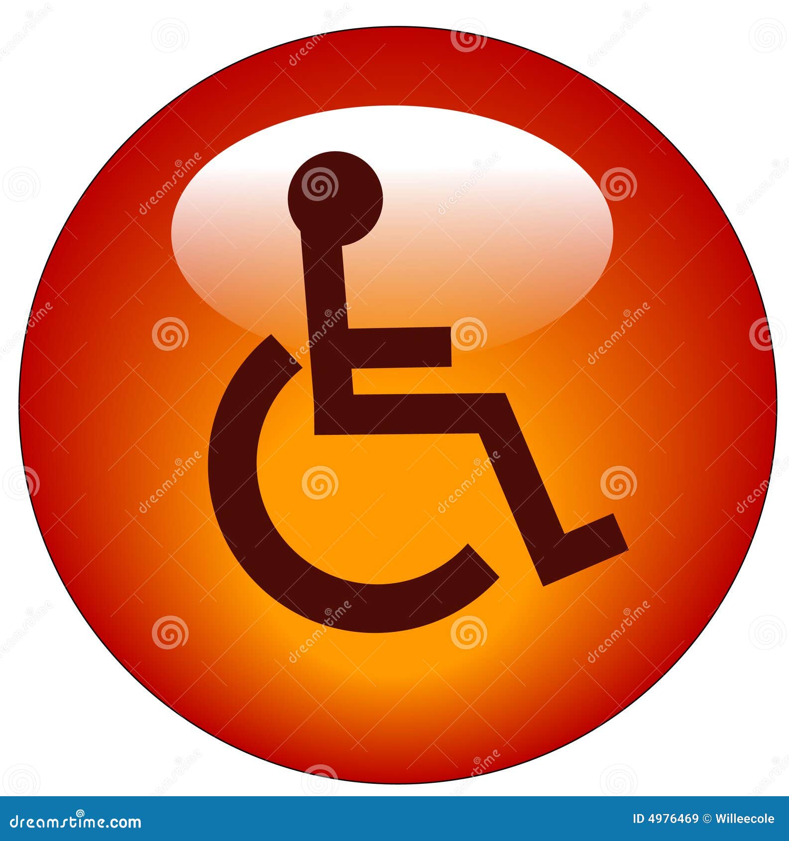 Handicap web icon stock vector. Illustration of help, patient - 4976469