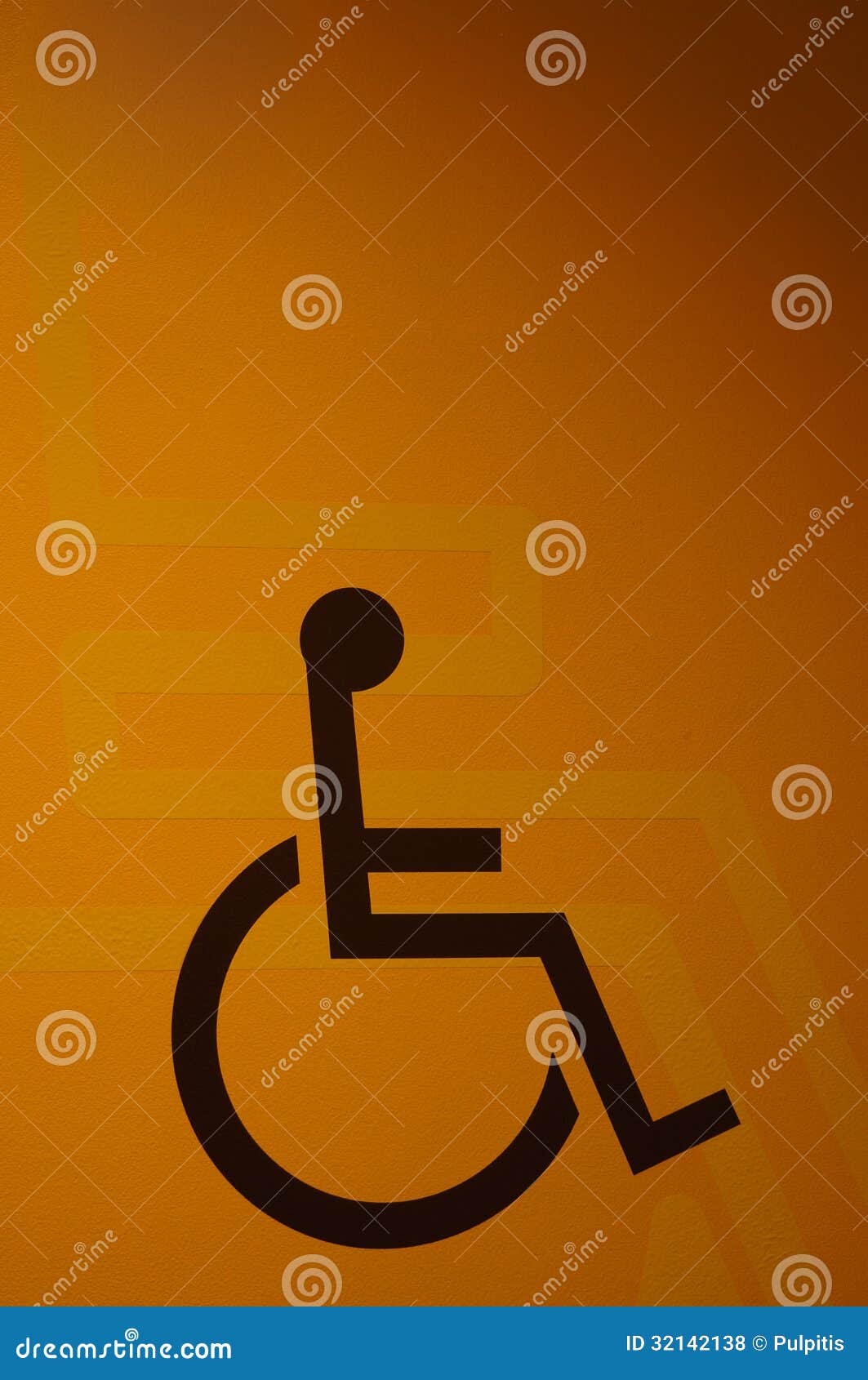 Handicap or Wheelchair Sign Stock Photo - Image of armchair, injury ...