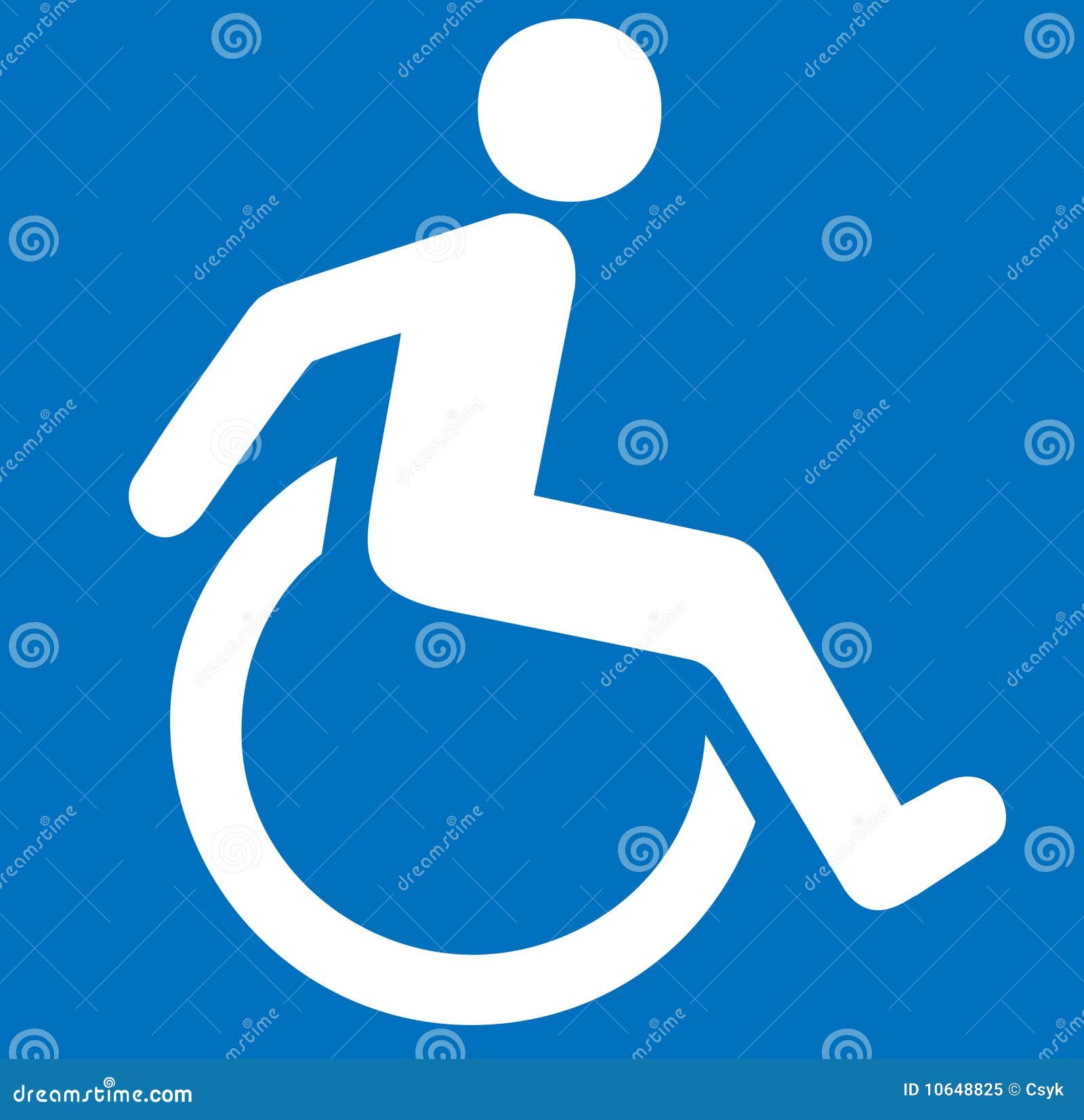 Handicapped stock illustration. Illustration of figure - 10648825