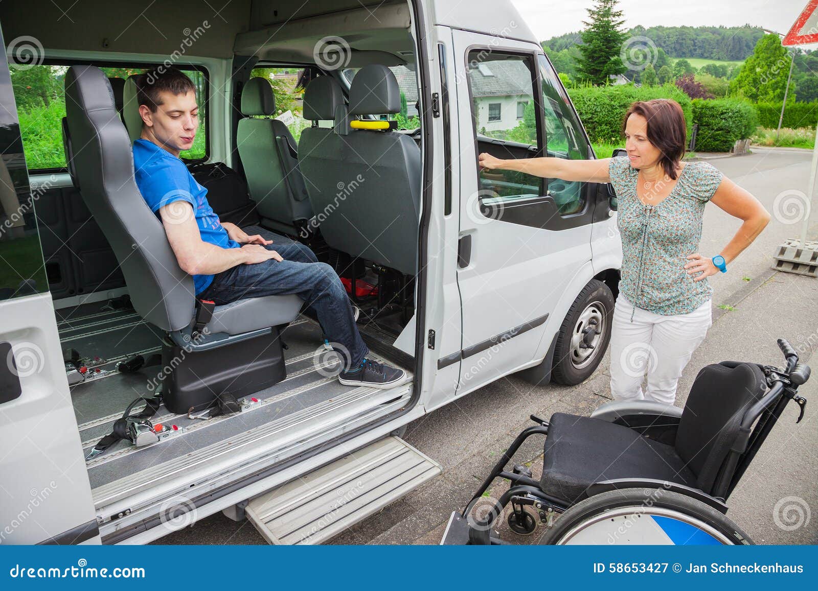 Handicapped boy stock image. Image of help, physical - 58653427