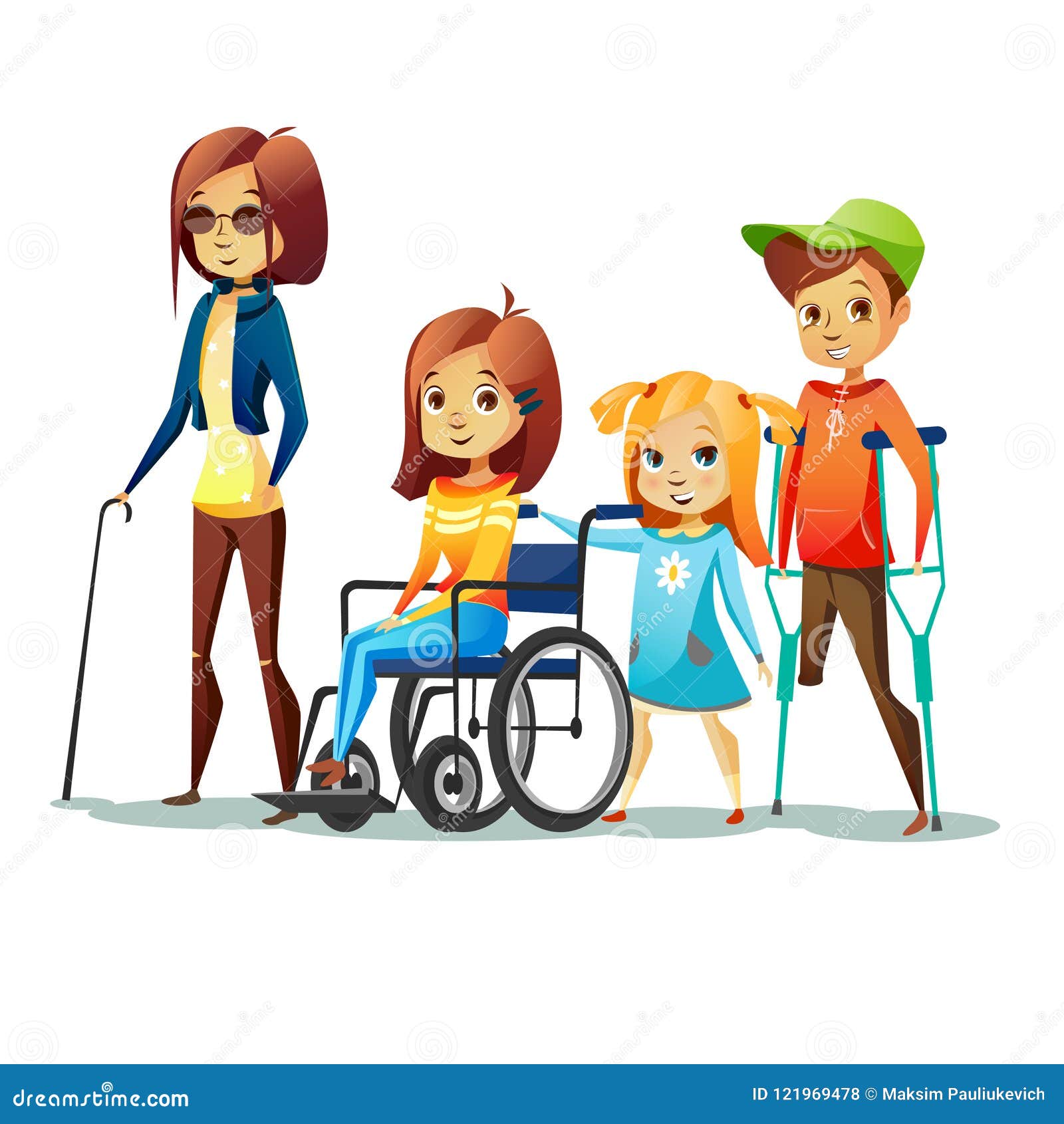Girl In A Wheelchair Cartoon Vector | CartoonDealer.com #26335613 Girl In A Wheelchair Cartoon Vector | CartoonDealer.com #26335613