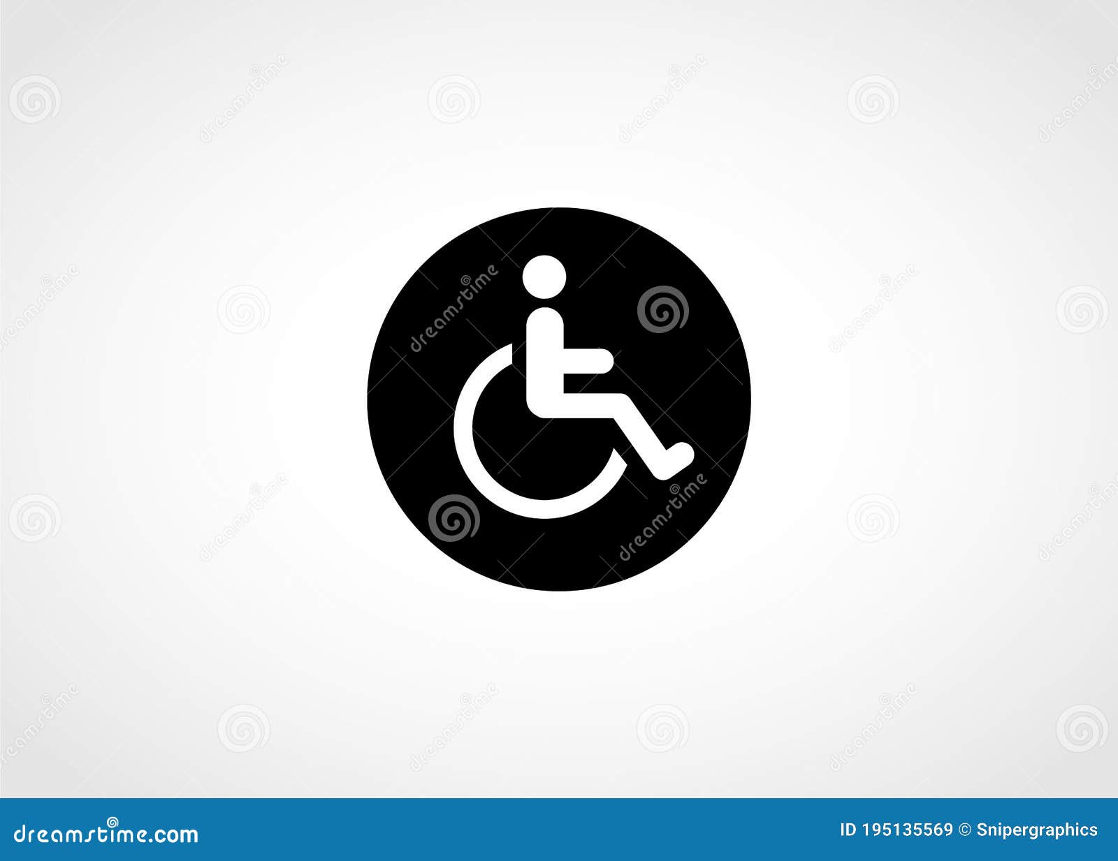 Handicapped Disability Wheelchair Vector Icon Stock Vector ...