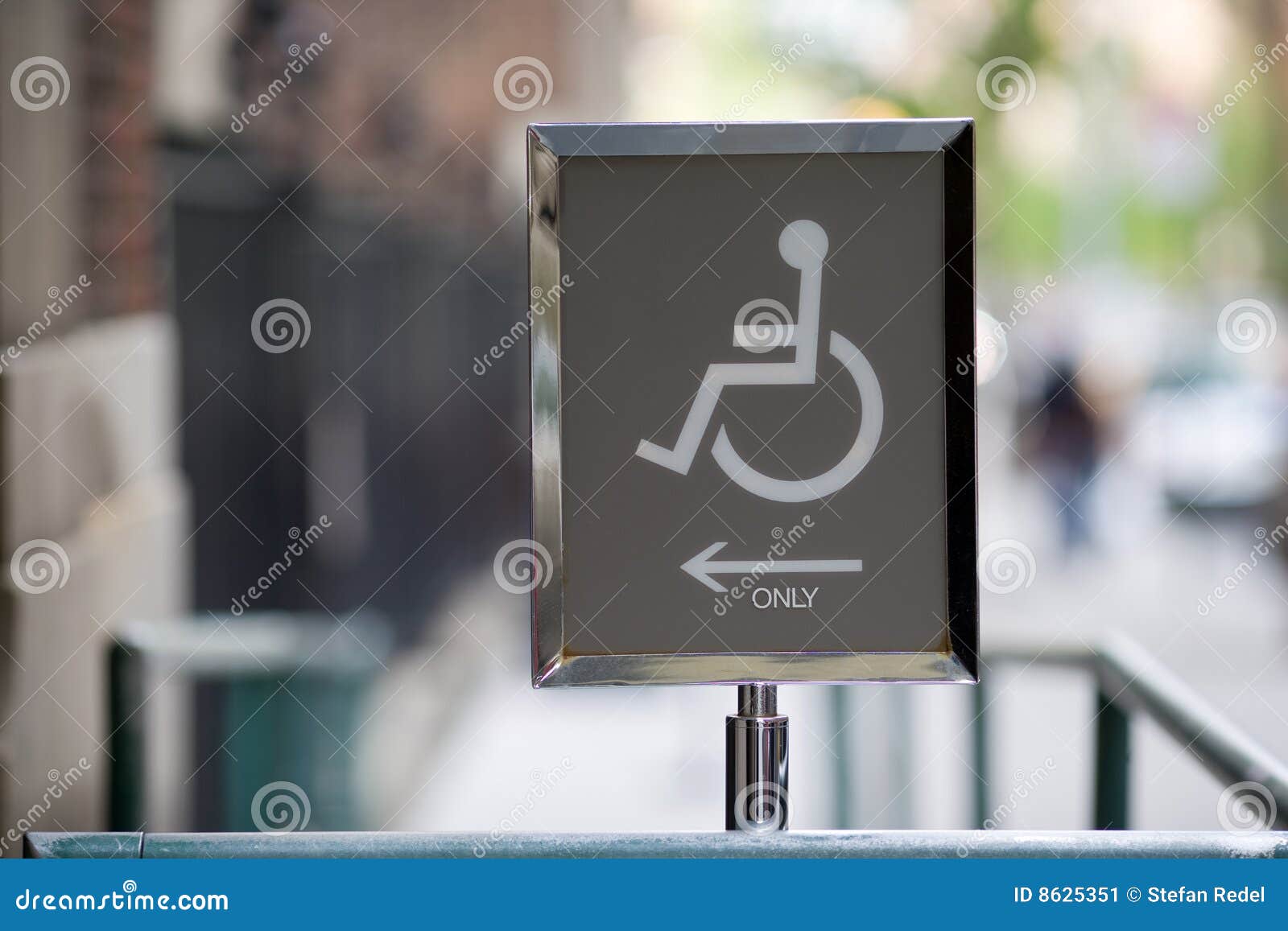 Handicapped Entrance stock image. Image of board, banner - 8625351