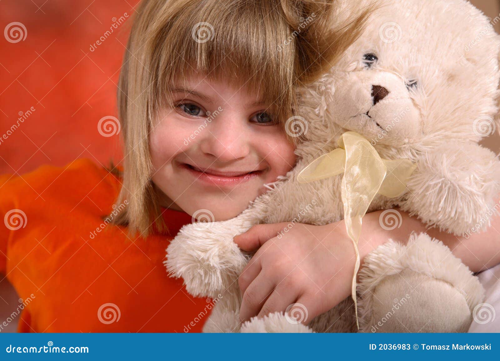 Handicapped Girl with Teddy Bear Stock Image - Image of cuddle, happily ...