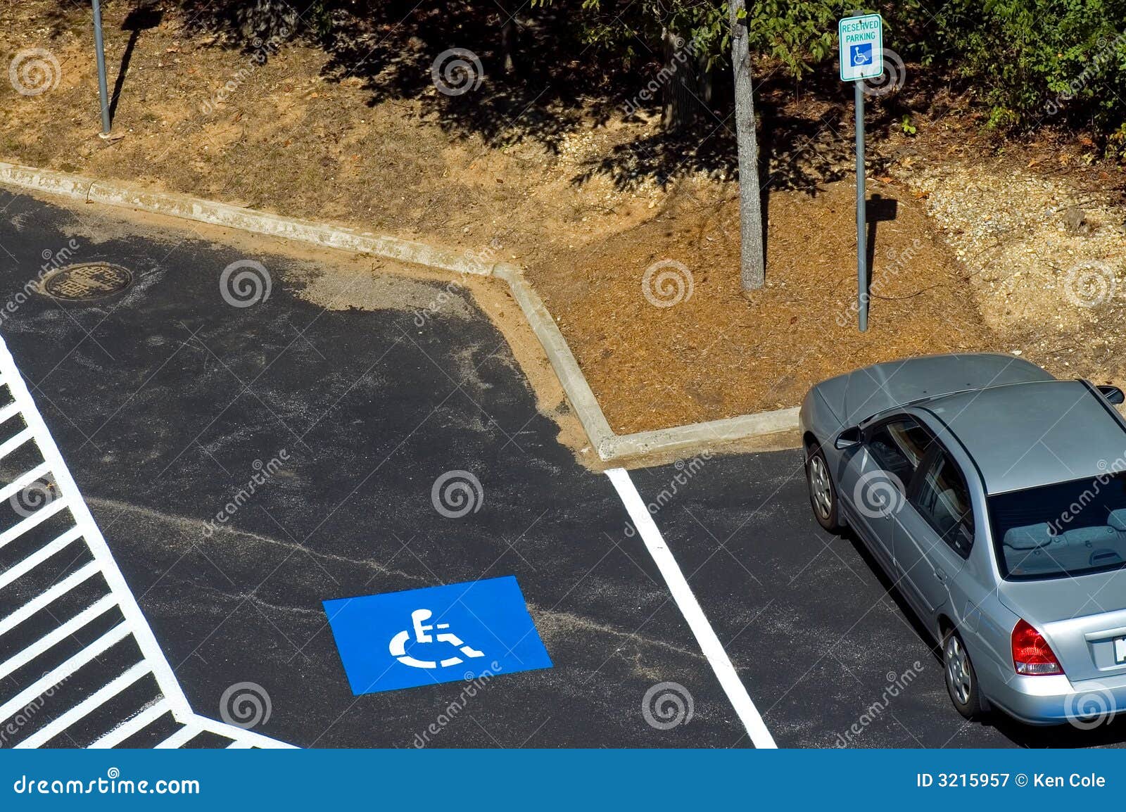 Handicapped parking stock image. Image of authorized, disabled - 3215957
