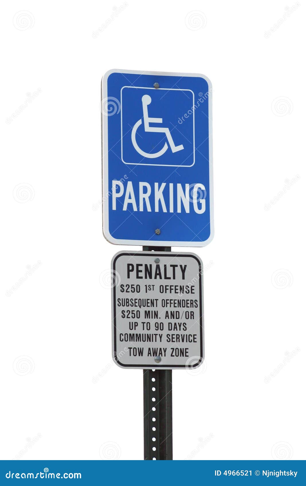 Handicapped Parking sign stock image. Image of impairment - 4966521