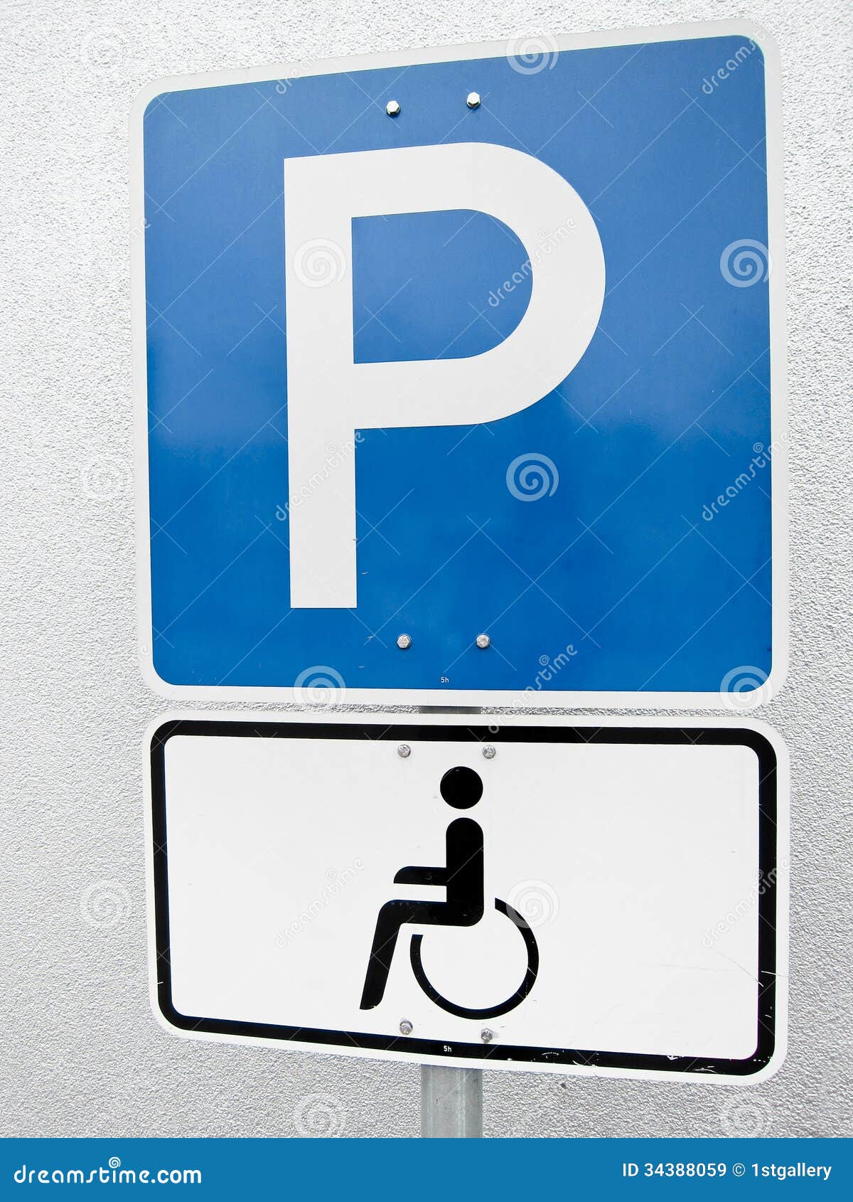Handicapped Parking Sign (1) Stock Image - Image of black, symbol: 34388059