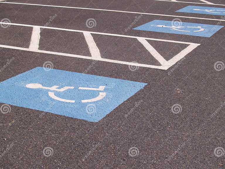 Handicapped parking spot stock image. Image of disabled - 4236927