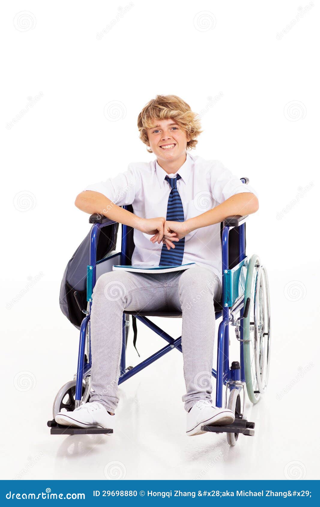 Handicapped school student stock photo. Image of middle - 29698880