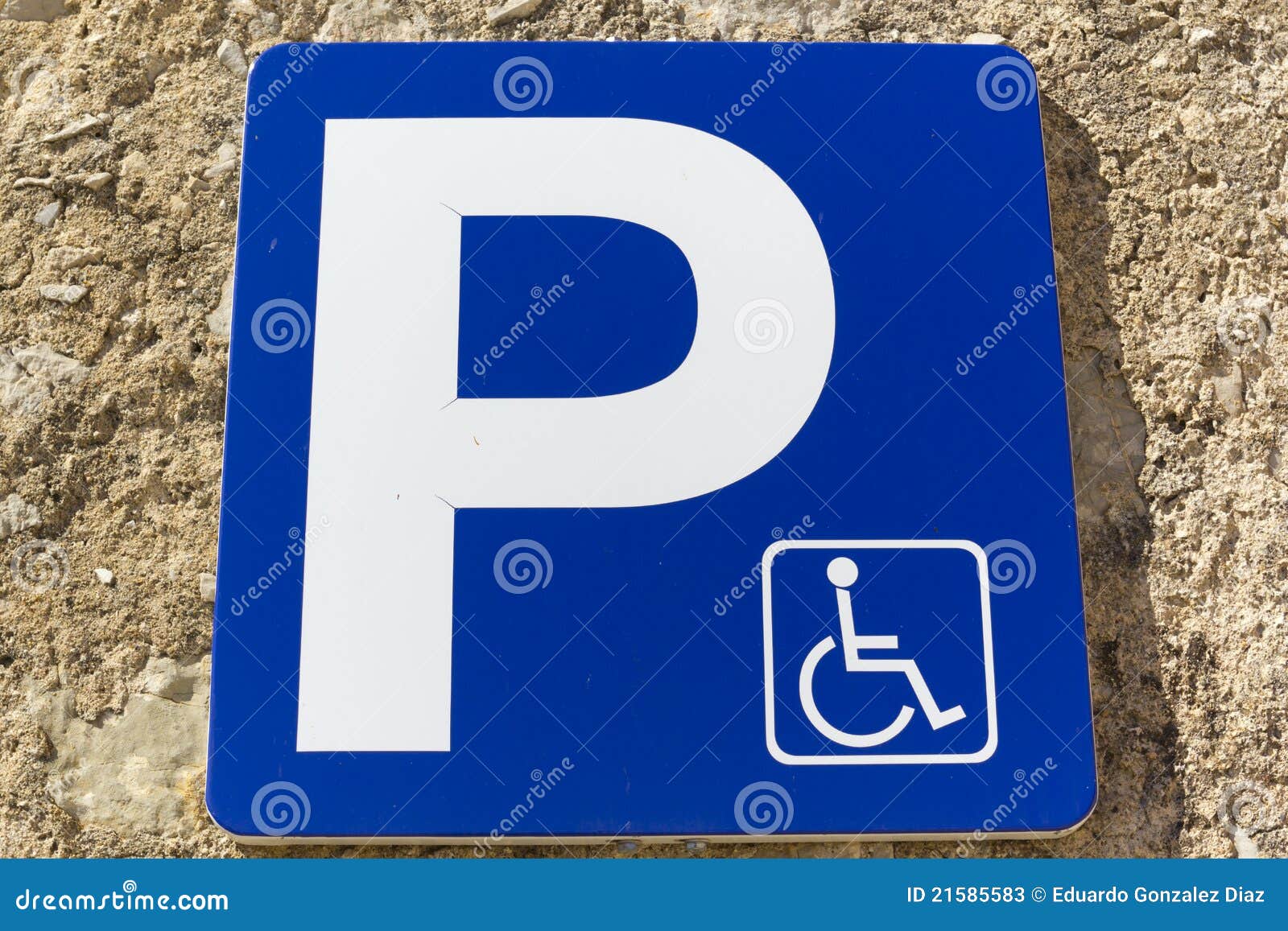 Handicapped sign stock image. Image of poster, reserved - 21585583