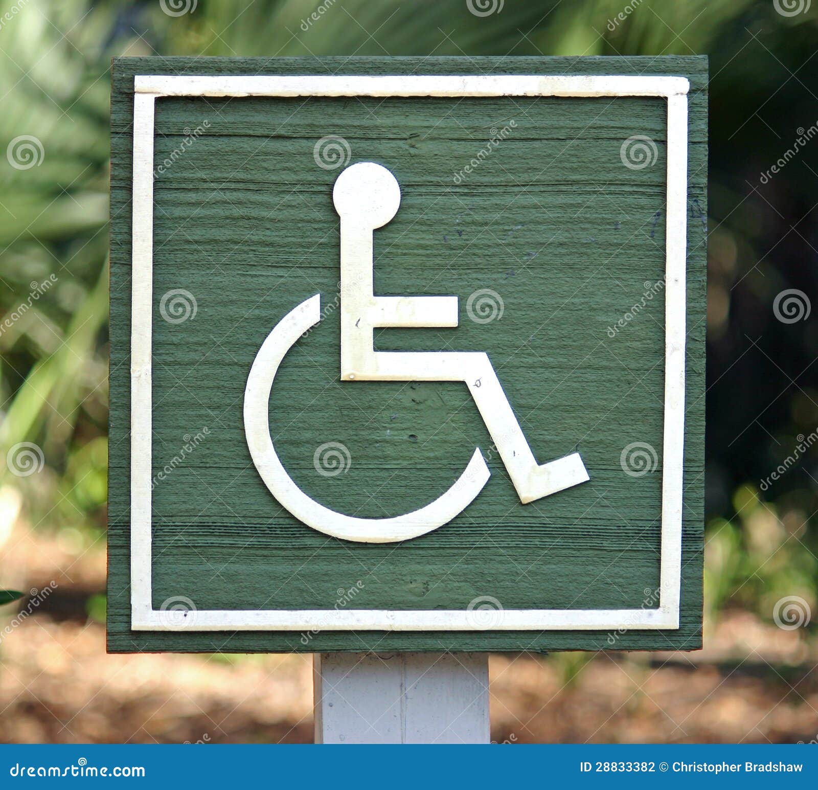 Handicapped Sign stock photo. Image of wood, grunge, engraved - 28833382