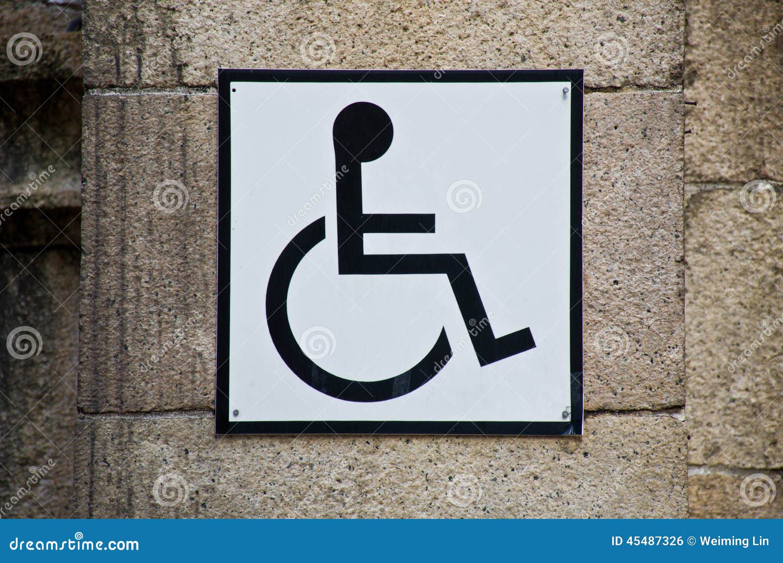 Handicapped sign. stock photo. Image of access, transport - 45487326