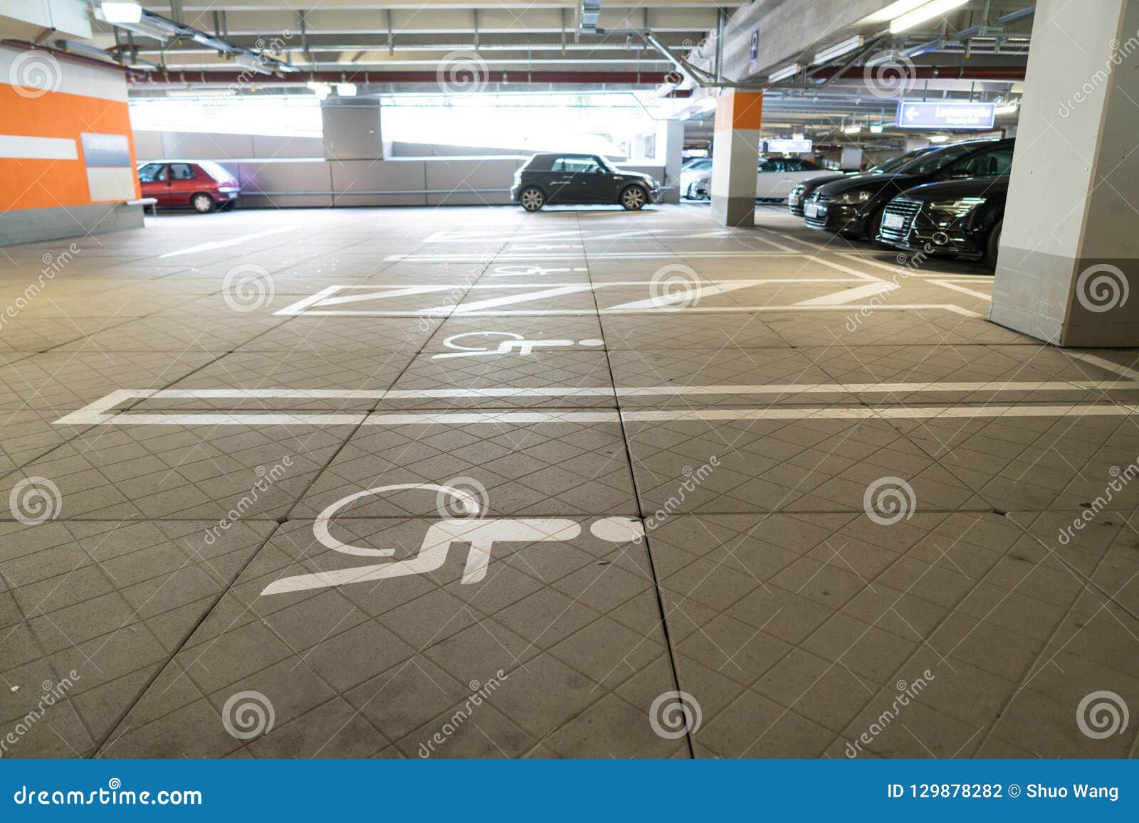 Handicapped space stock photo. Image of mall, special - 129878282