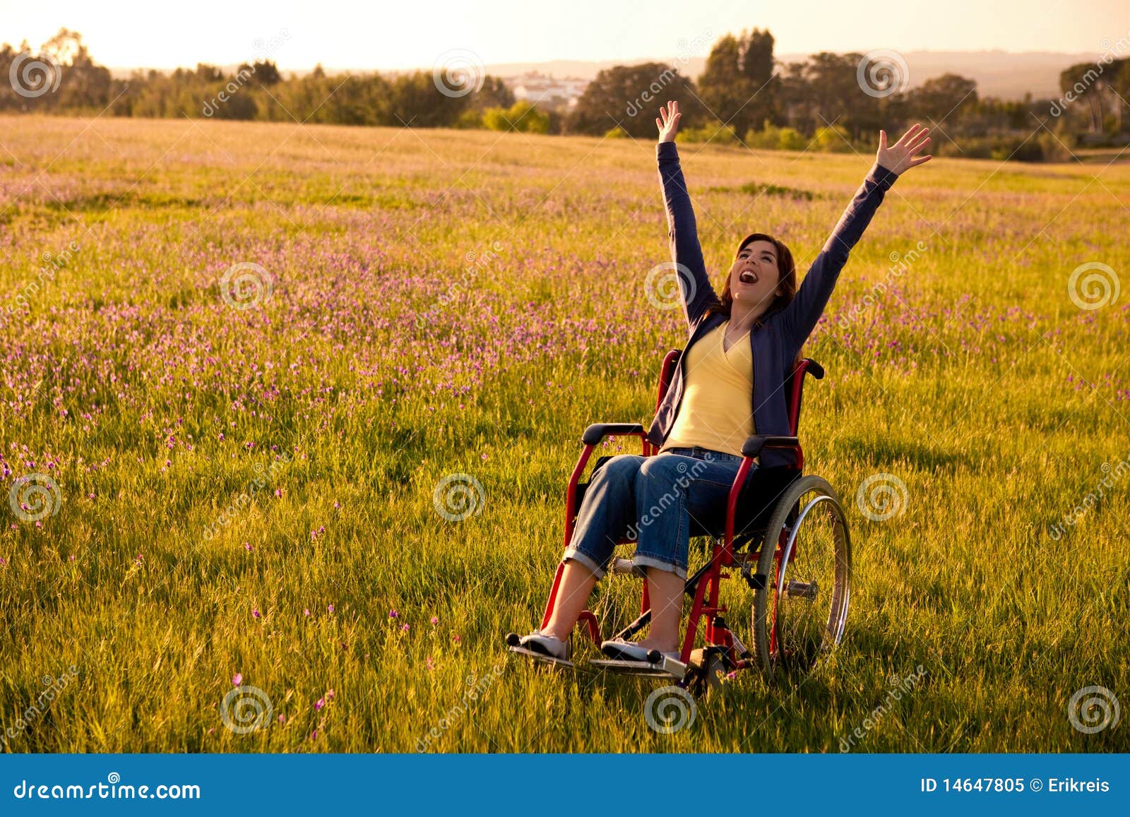 Handicapped Woman on Wheelchair Stock Image - Image of healthcare ...
